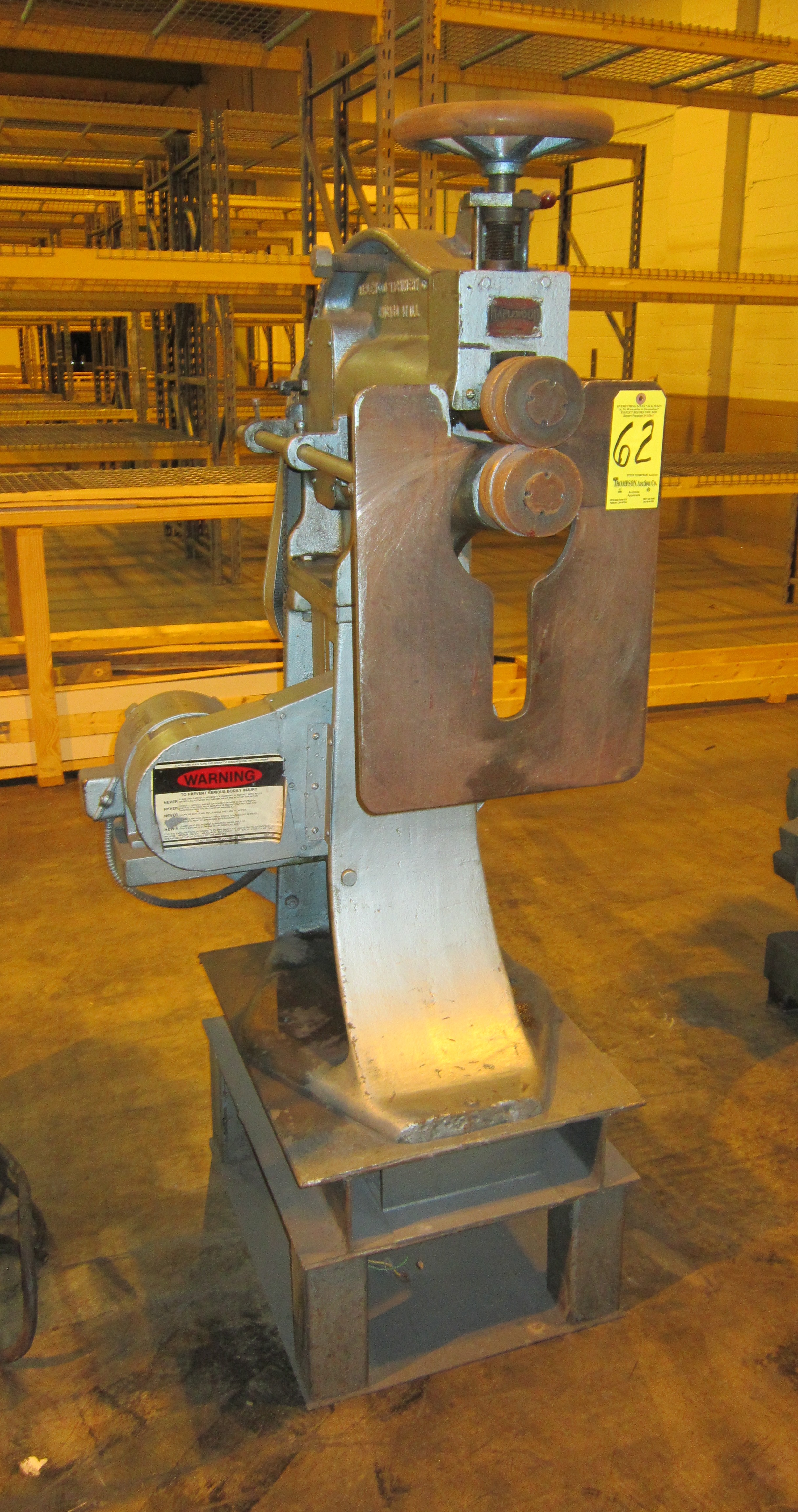 Maplewood Model 512 Heavy Duty Combination Rotary Machine, s/n 87358
