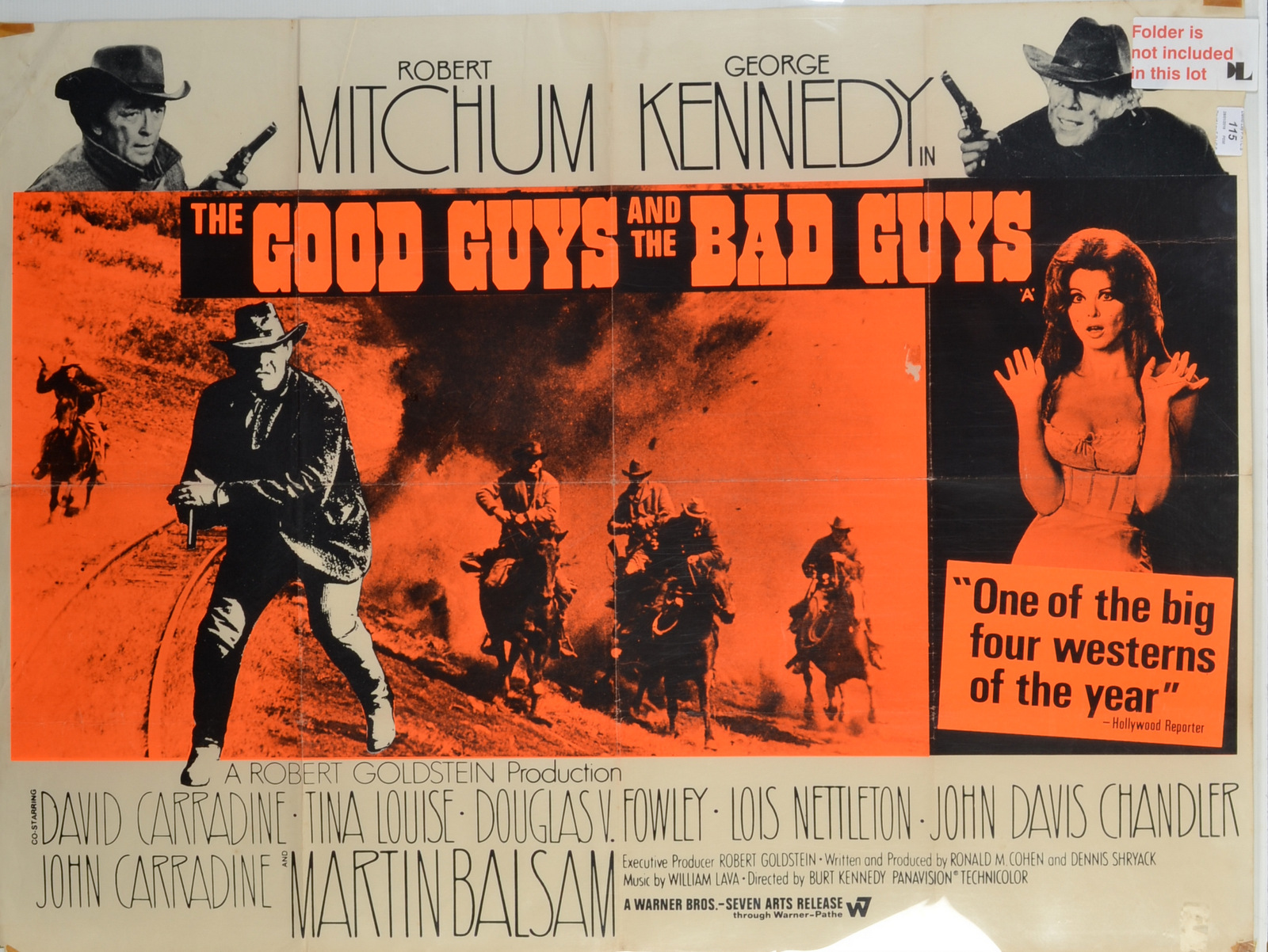 The Good Guys and The Bad Guys Original movie poster 1969 76 x 101cm