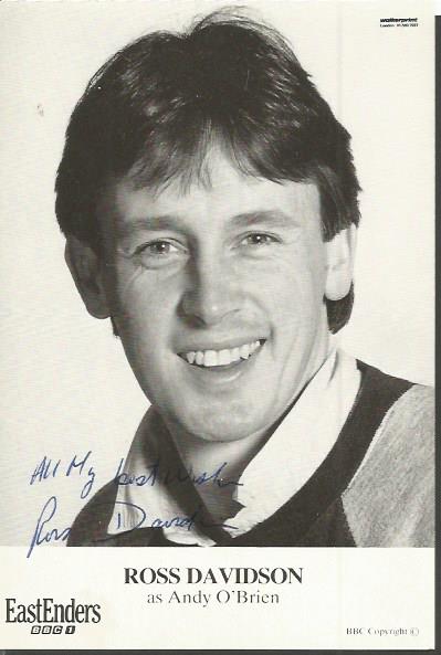 Ross Davidson signed 6x4 b/w Eastenders photo Good condition. All ...