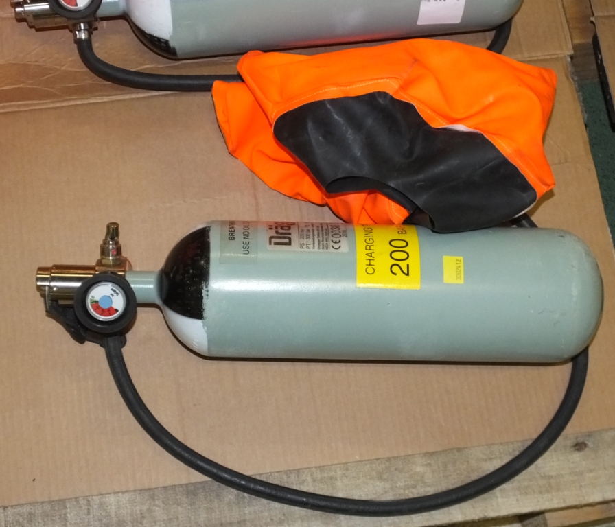 5x Drager Saver CF10 Breathing Apperatus
