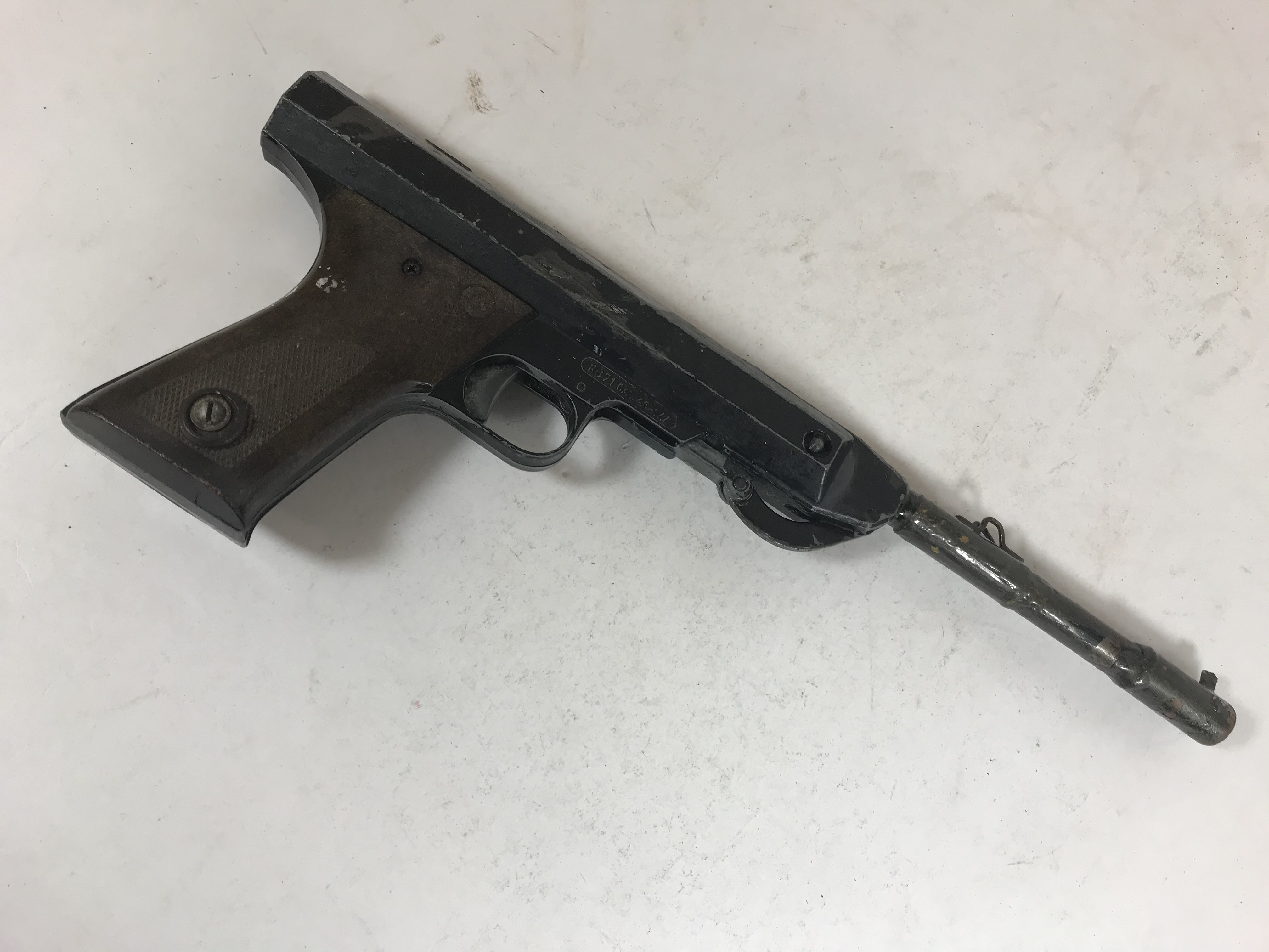 AN EMGE 'ZENIT' AIR PISTOL AND TWO OTHERS. An EMGE air pistol, marked ...