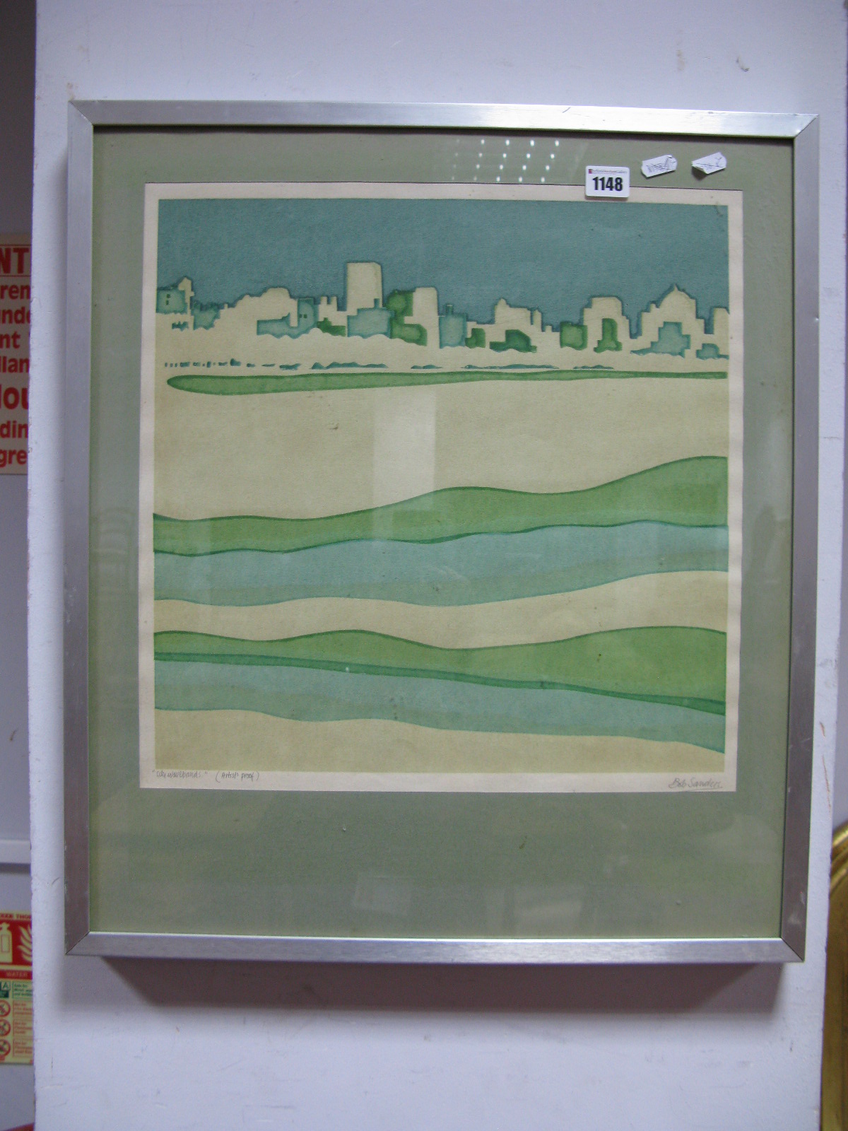 •BOB SANDERS (b.1945) (ARR) 'City Wavebands', artists proof, signed in ...