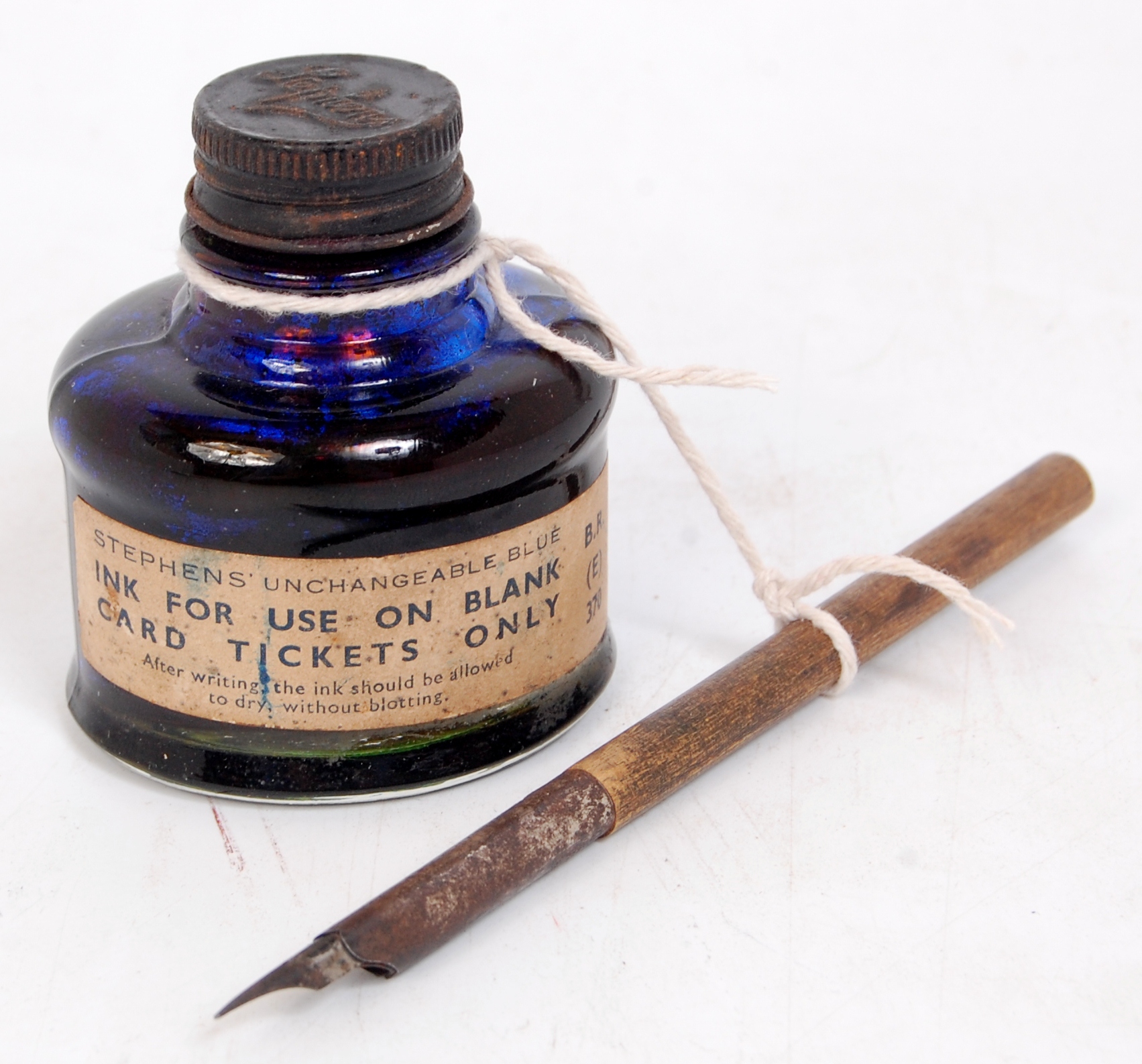 A Stephens Ink bottle with original label BR(E), label to read ...