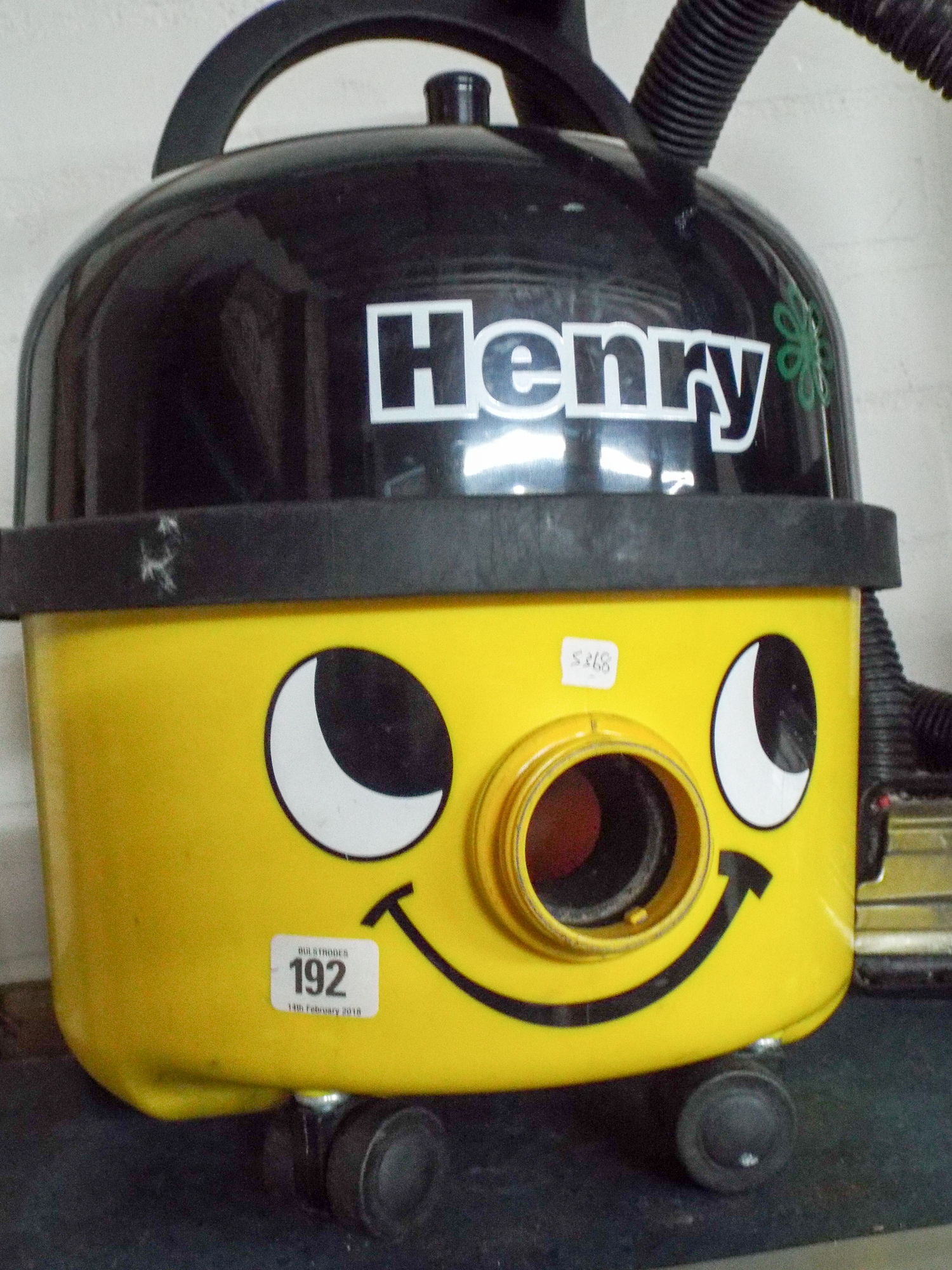 A yellow Henry Hoover
