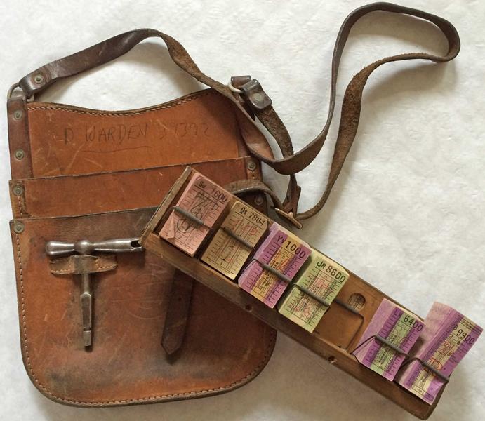 London Transport buses CONDUCTOR'S BAG (satchel) complete with original ...