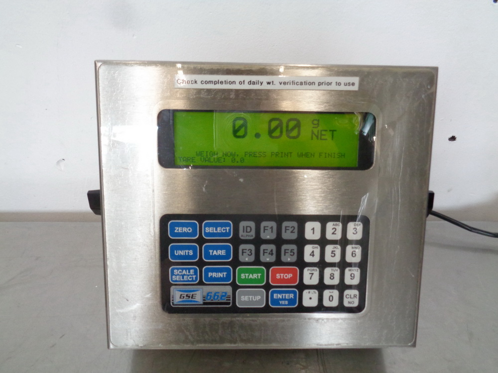 GSE Digital Scale, Model 662, head only (removed from service and in ...