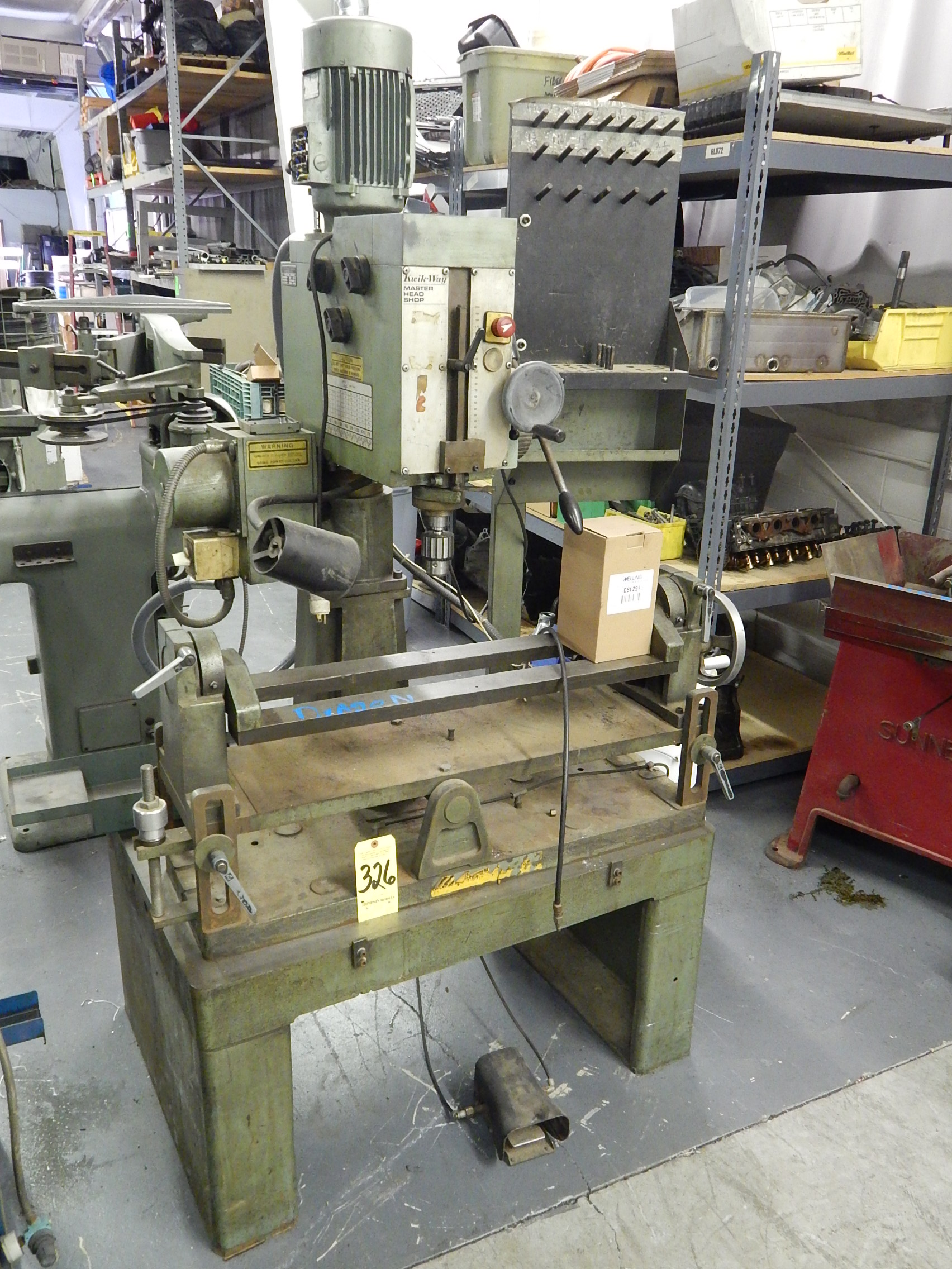 Kwik-Way Model U1 Master Head Shop Head and Block Surfacer, s/n 310635