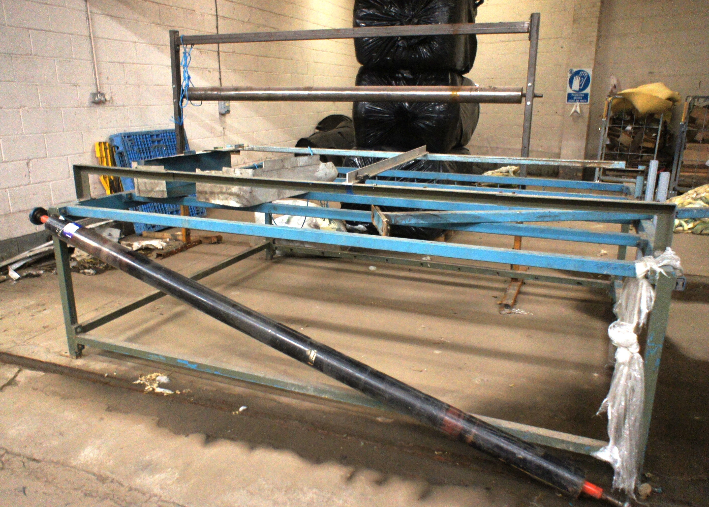 2 Various Steel Fabricated Frames with Rollers