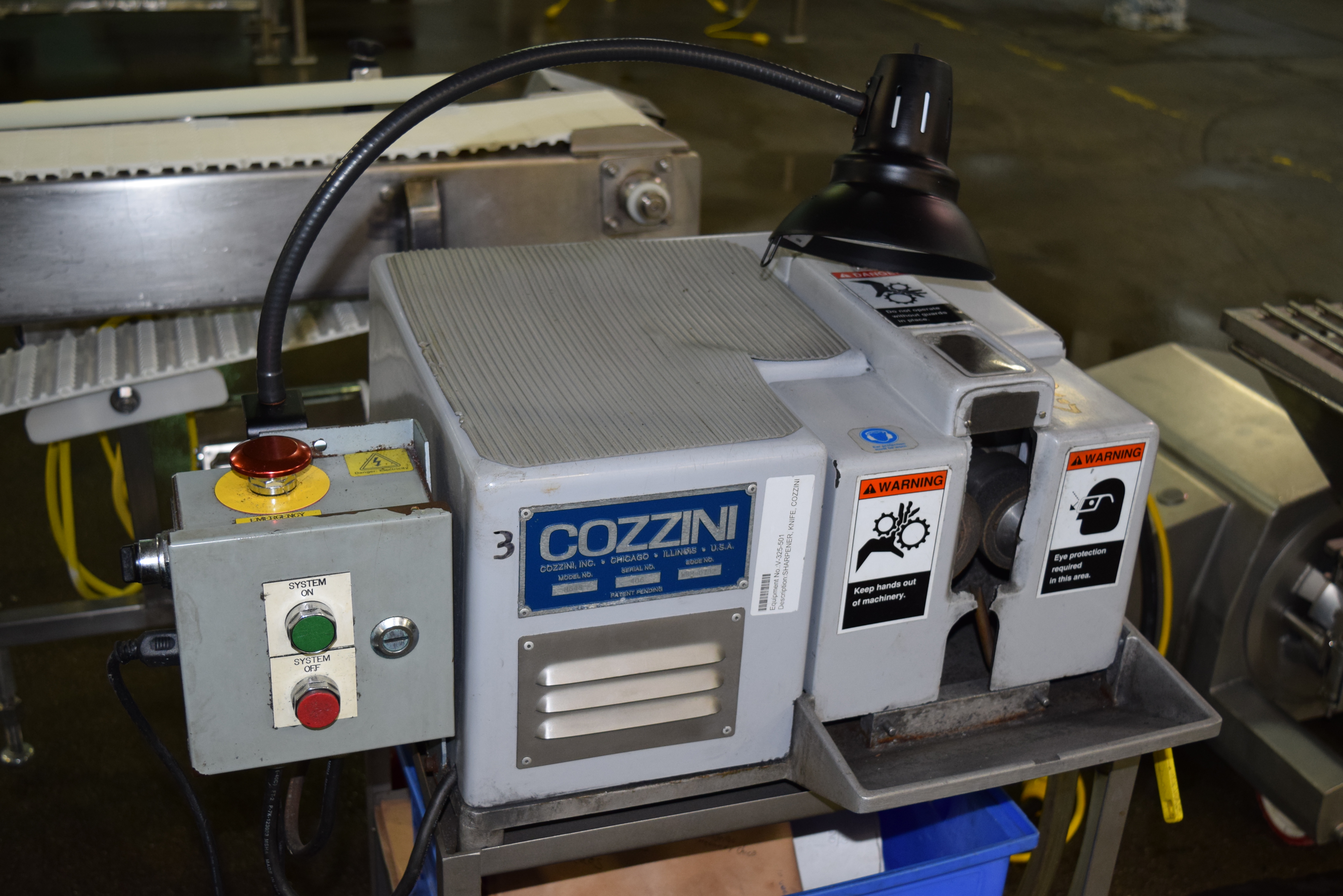 Cozzini Knife Sharpener, Model HG4S, S/N 406