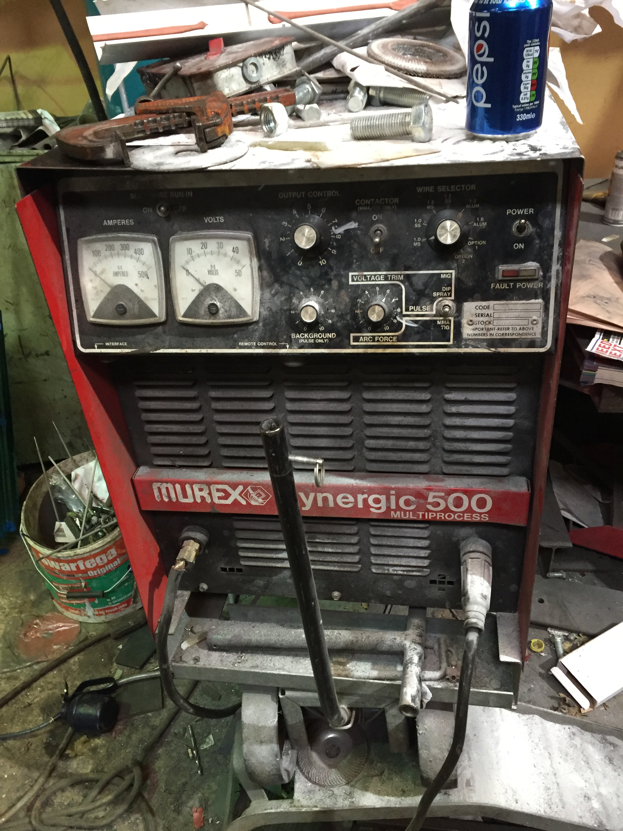 Murex Transmig Synergic 500 Multi Procress Mig Welder Mc: R1101055 with ...