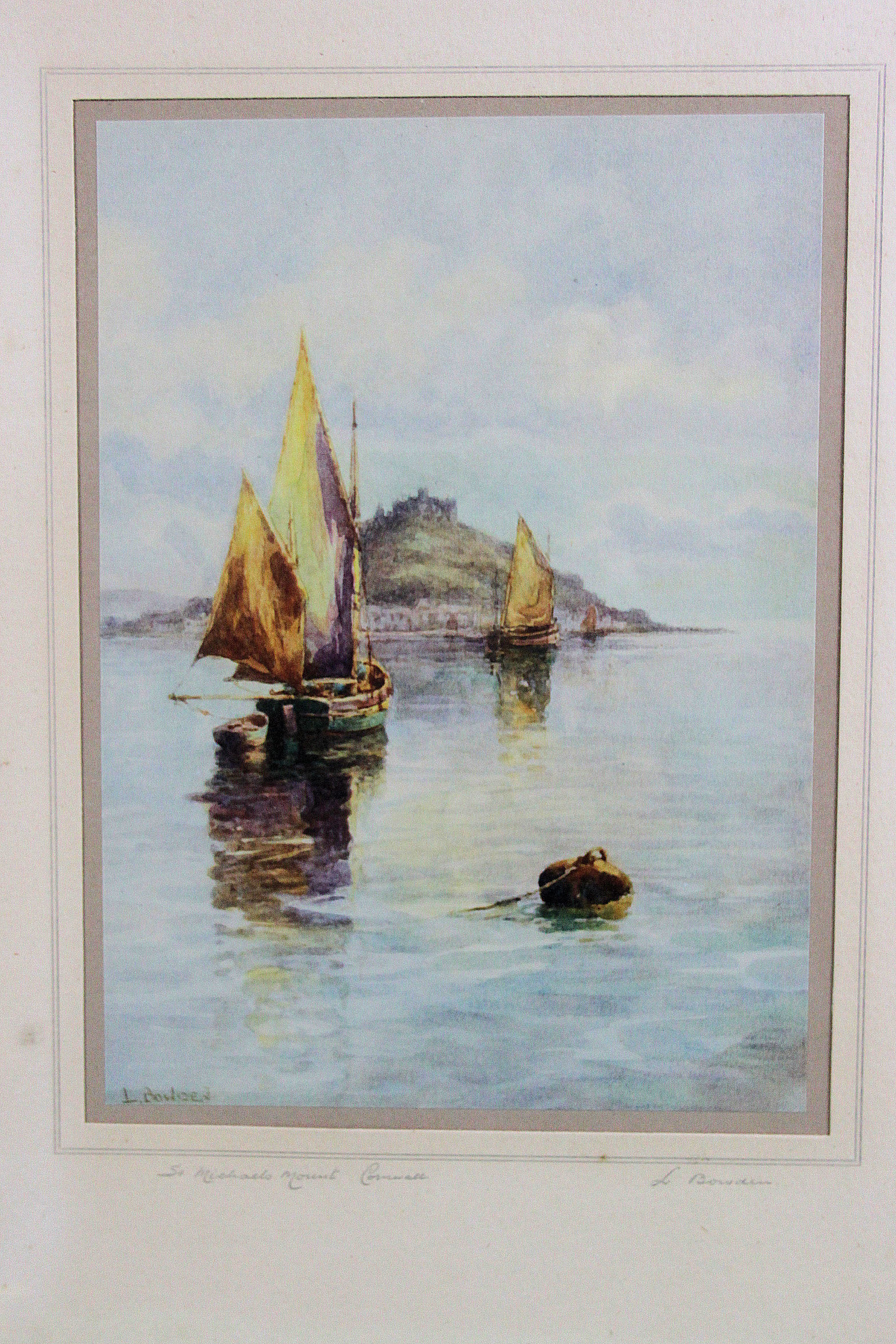 After L. BOWDEN. A pair of Cornish watercolour paintings depicting a ...