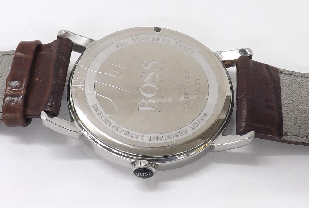 Hugo Boss stainless steel gentleman's wristwatch, ref. HB.140.1.14.2369 ...