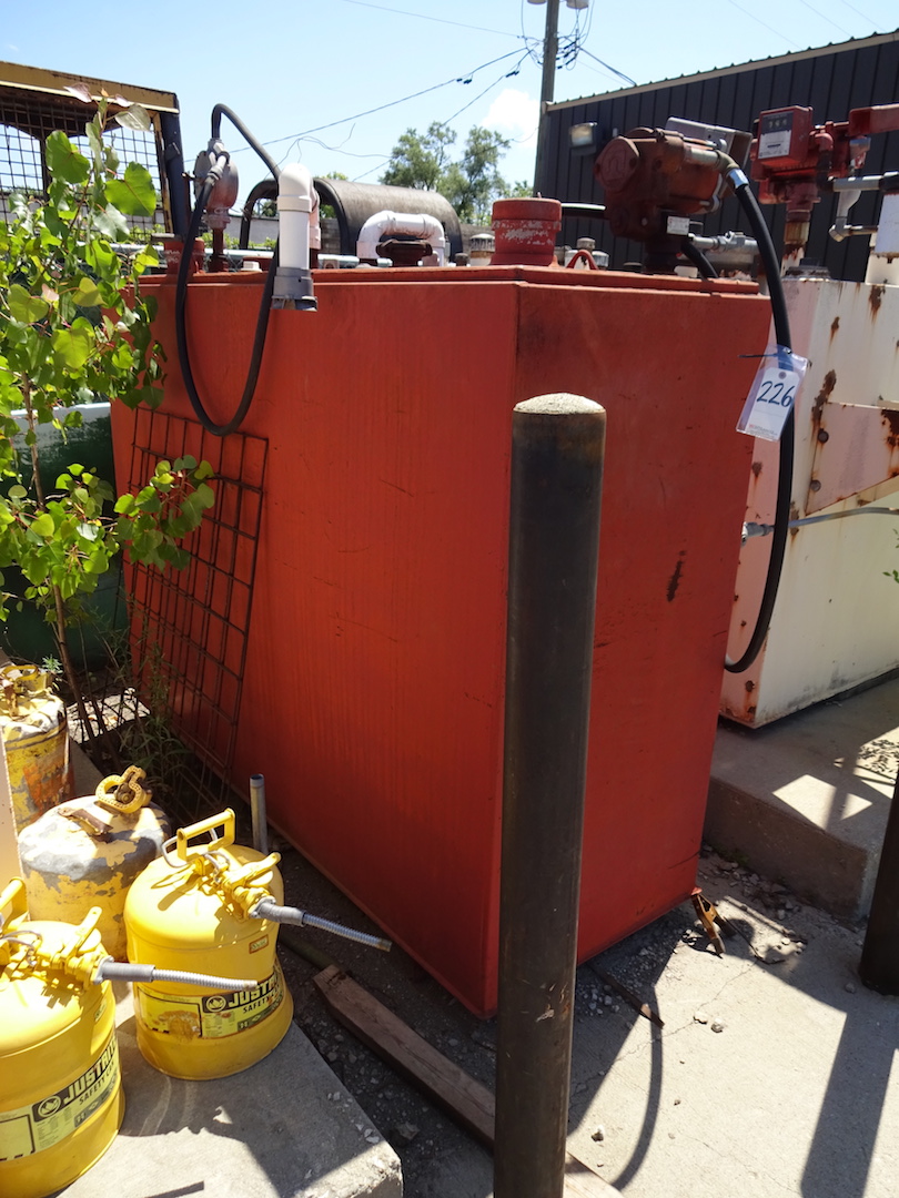 LUBE CUBE DUAL STORAGE TANK, 300/200 GALLON OIL STORAGE, TUTHILL PUMP ...