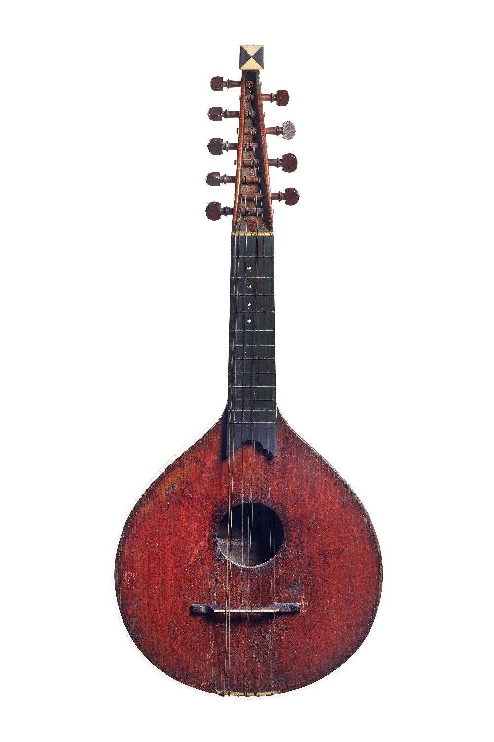 A nine string English guitar or cittern by Remerus Liessem, 18th ...