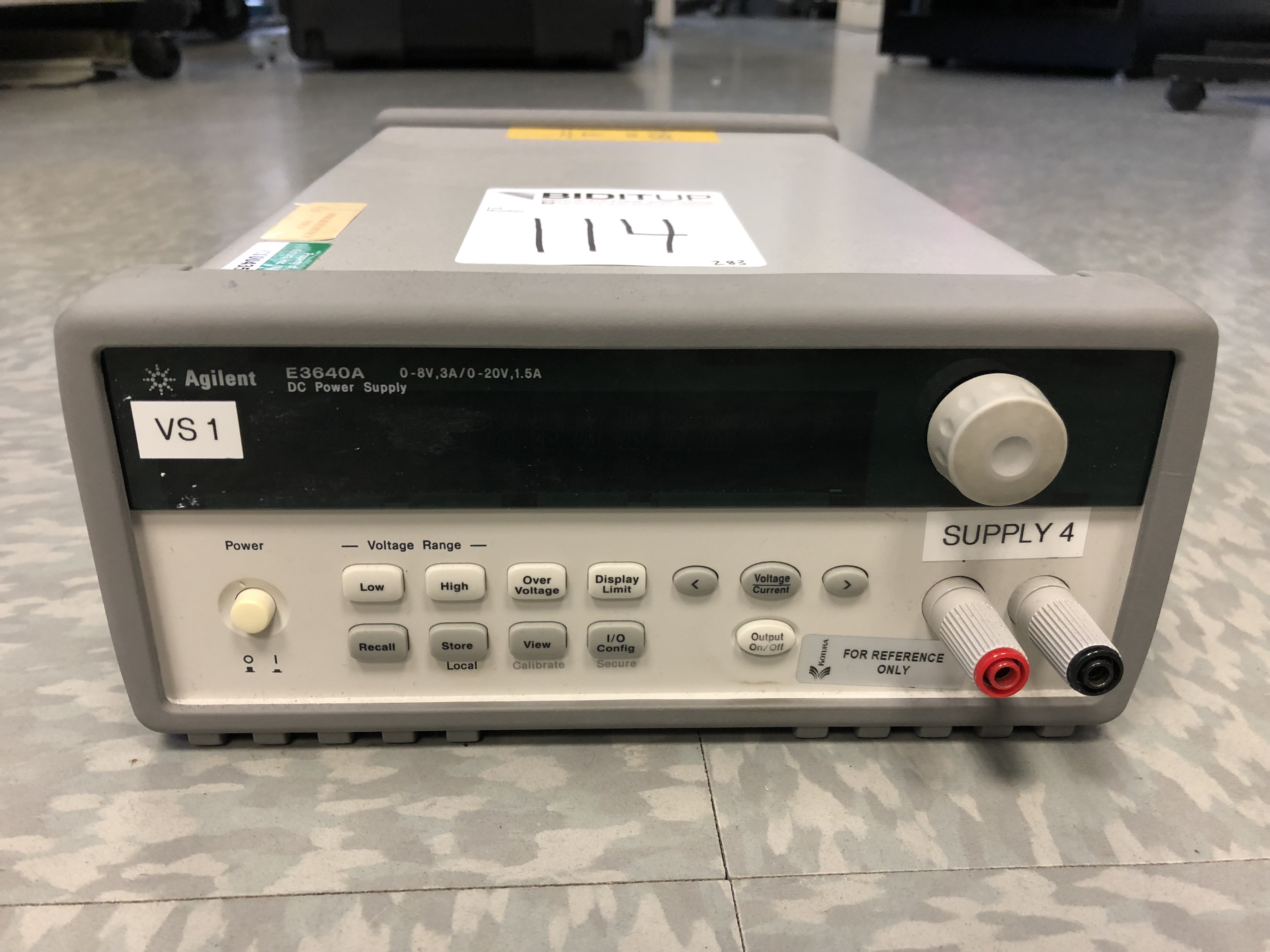 Agilent E3640A DC Power Supply, 0-8V,3A/0-20V,1.5A