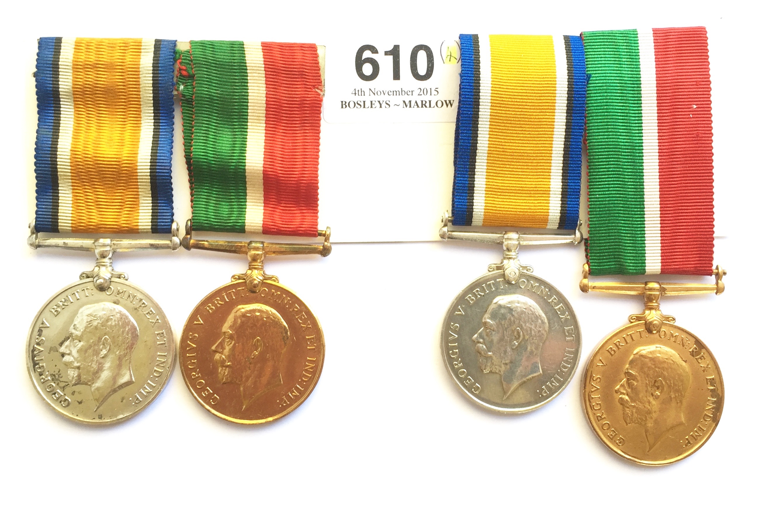 WW1 Merchant Navy Medals. Comprising: Late issue British War Medal and ...