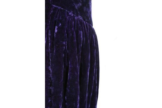 Princess Dianas Bruce Oldfield Crushed Purple Velvet Evening Gown