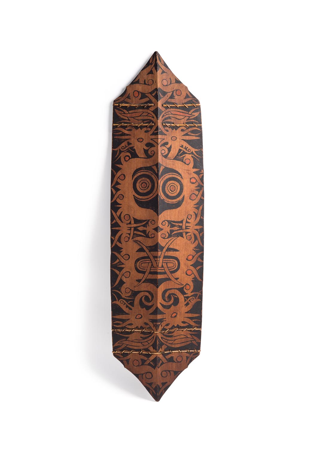 An Iban War Shield (kliau) West Kalimantan, Borneo carved wood and ...