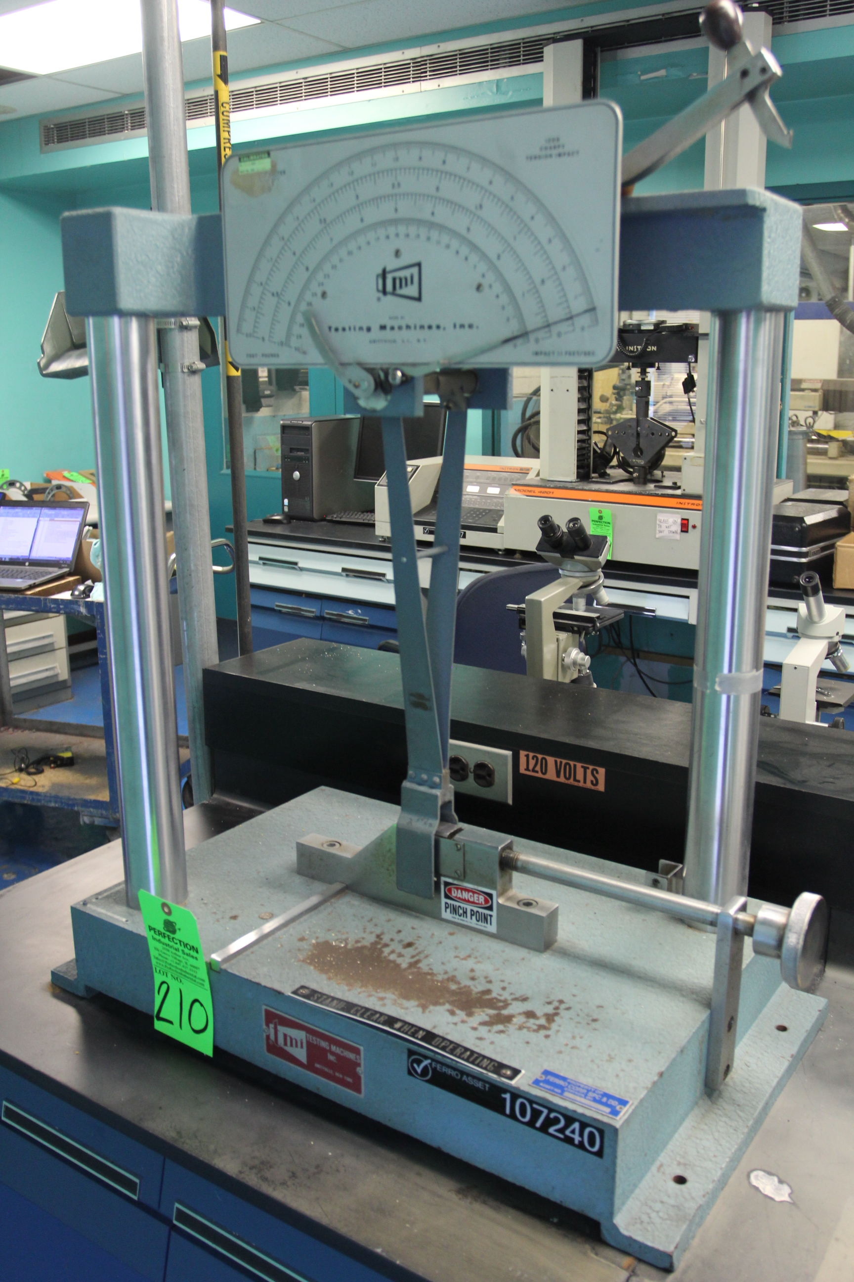 TMI IZOD Charpy Tension Impact Testing Machine, S/N. 43-1