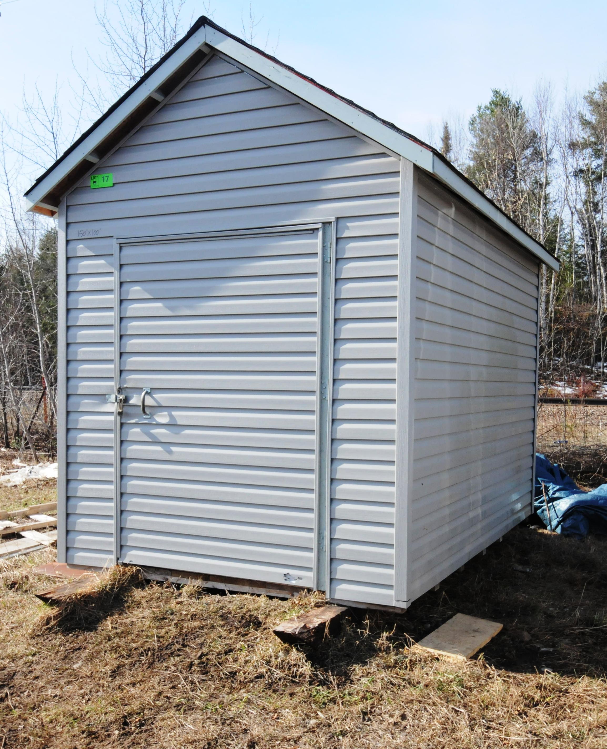 { Group of lots: 16, 17 } RTLC 150" X 100" SKID MOUNTED PORTABLE WOOD ...