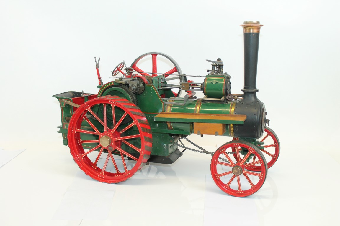 Live Steam scale model of an agricultural traction engine or steam ...