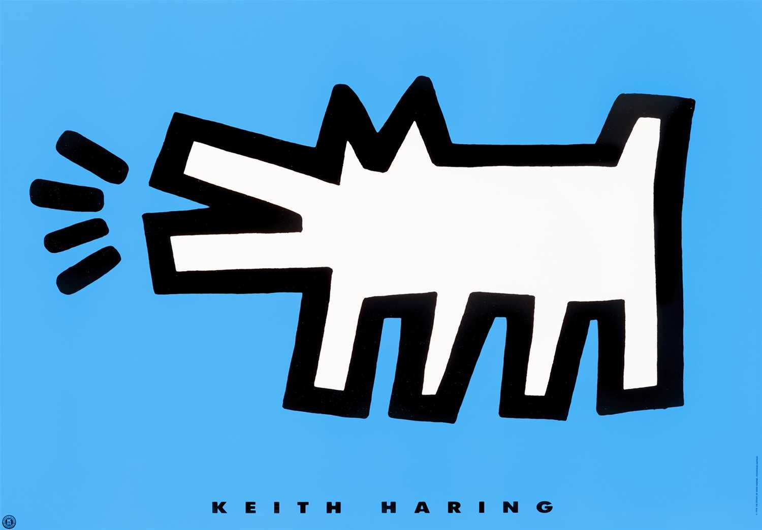 Keith Haring (American 1958-1990), ‘Barking Dog’, 1994, offset ...