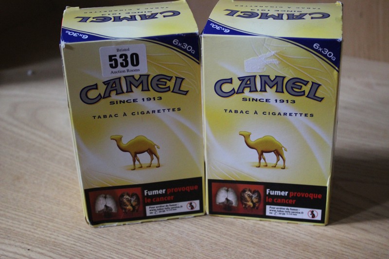 Two boxes Camel rolling tobacco (Six x 30g pouches per box) (Over 18s ...