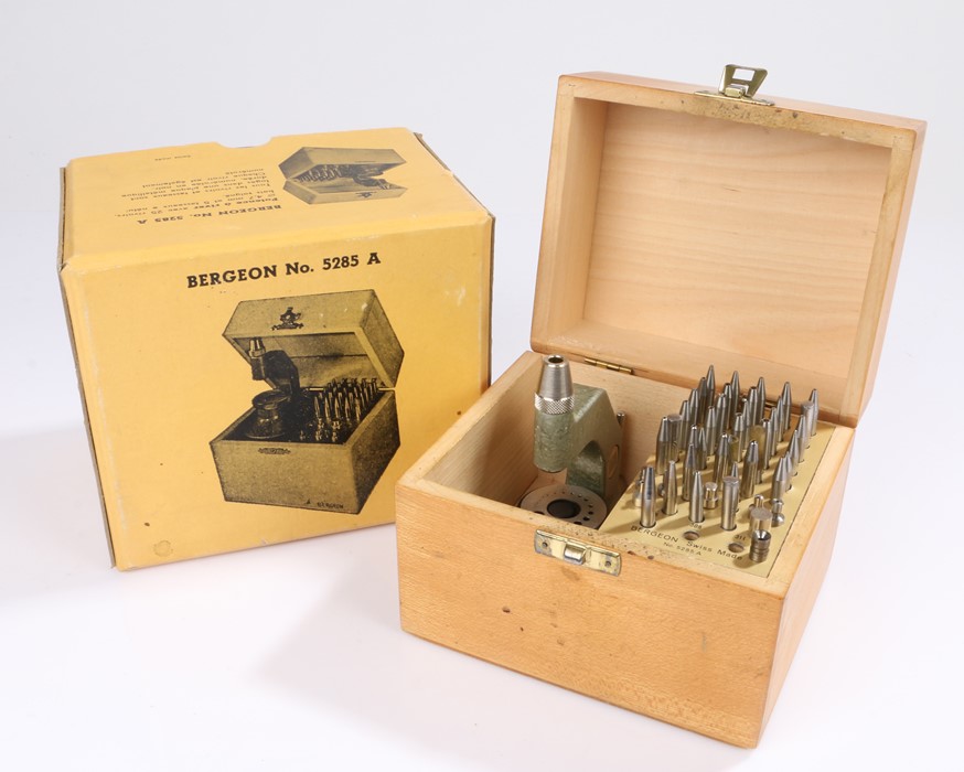 Bergeon No. 5285 a staking tool, housed in original fitted wooden box ...
