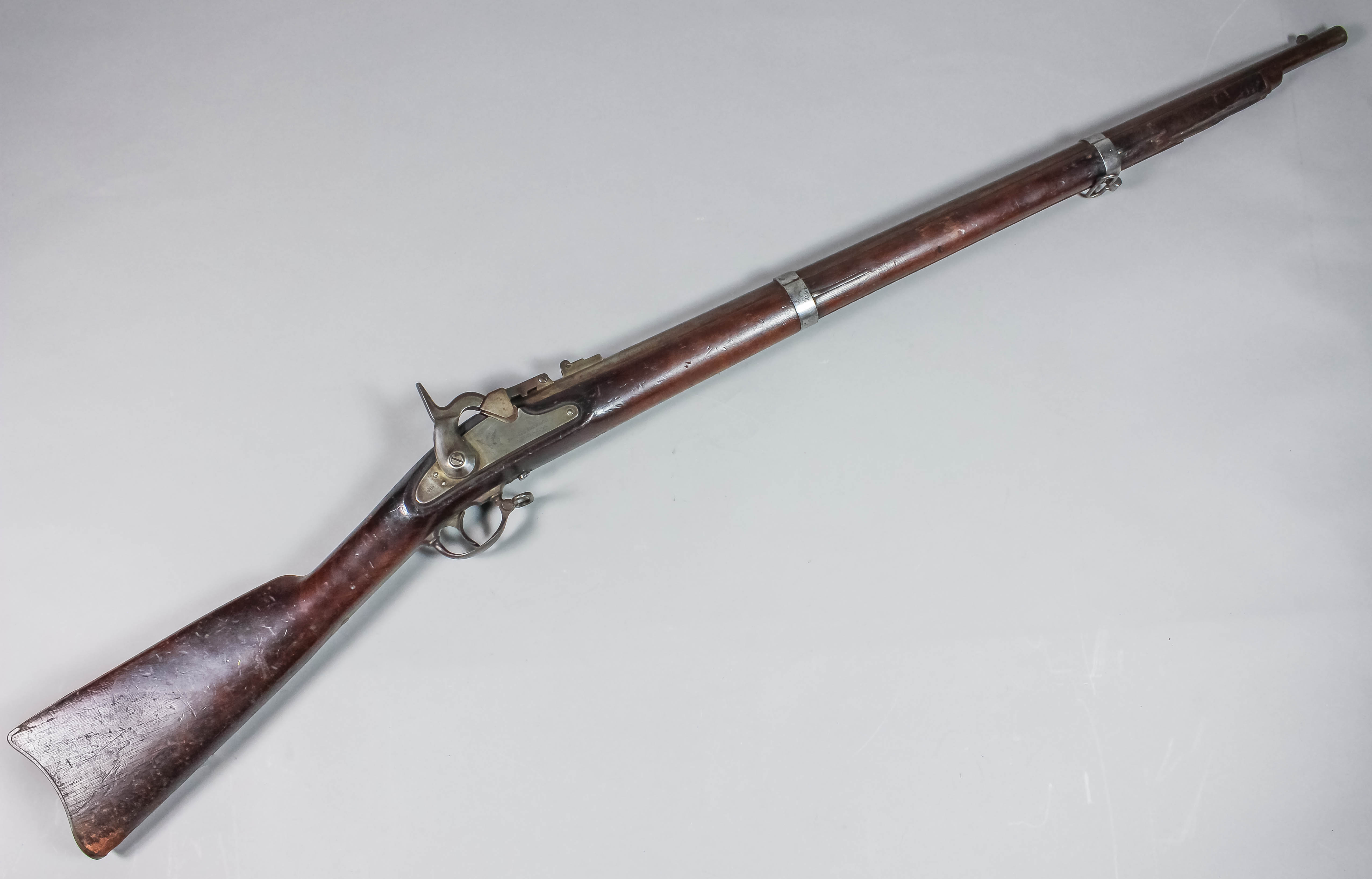 An 18th Century .50 calibre early breach loading rifle by Parkers Snow ...