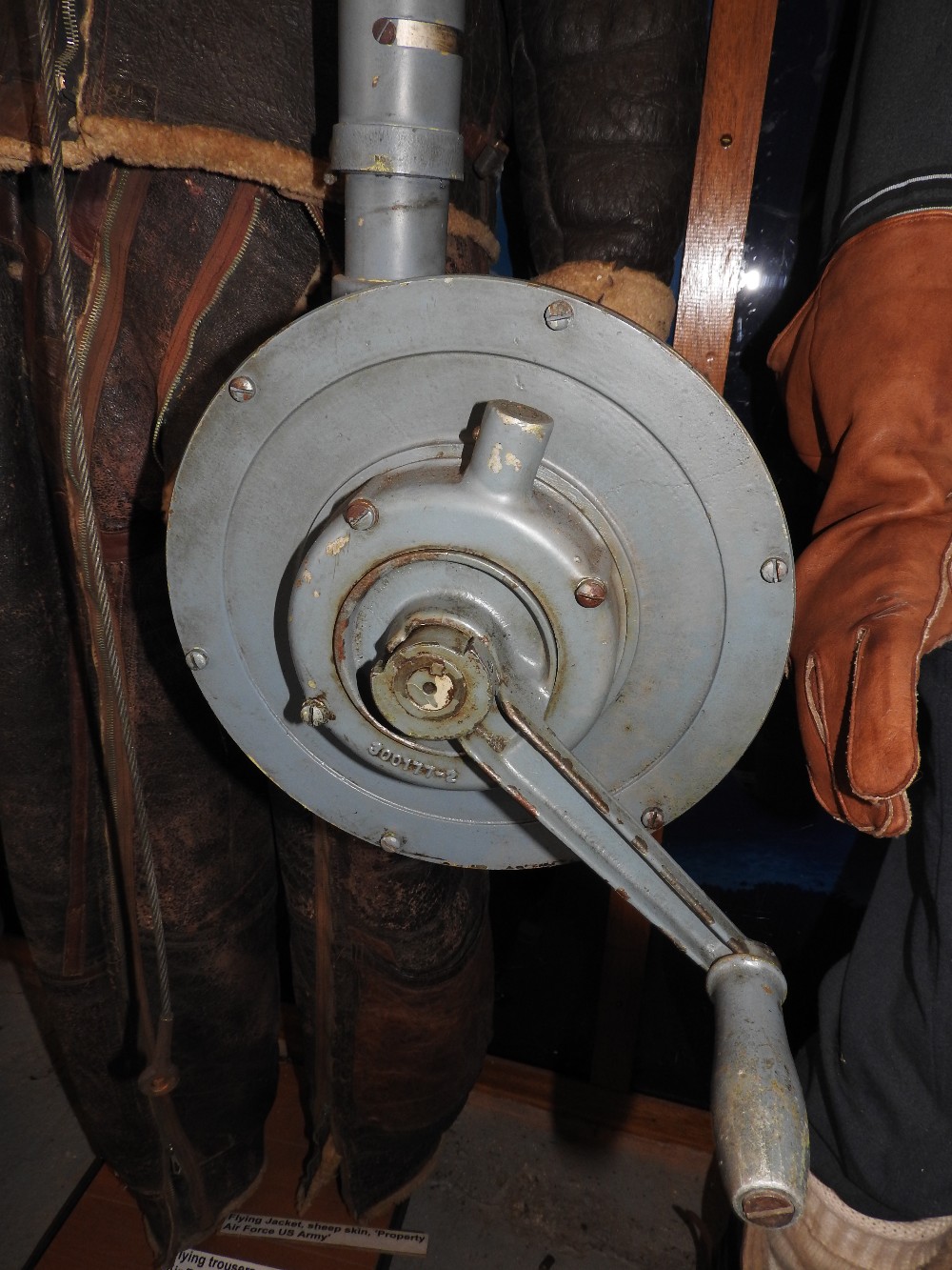 A WW2 US Navy portable bomb hoist mark VII to lift half a ton