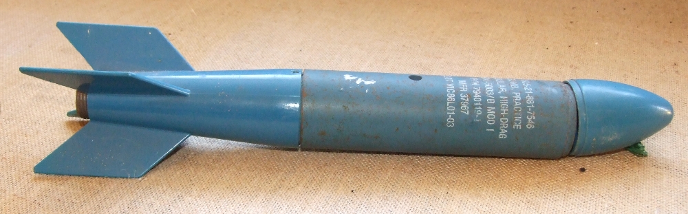 A 6lb modular practice bomb, high-drag, BDU-5003B, a Canadian, air ...