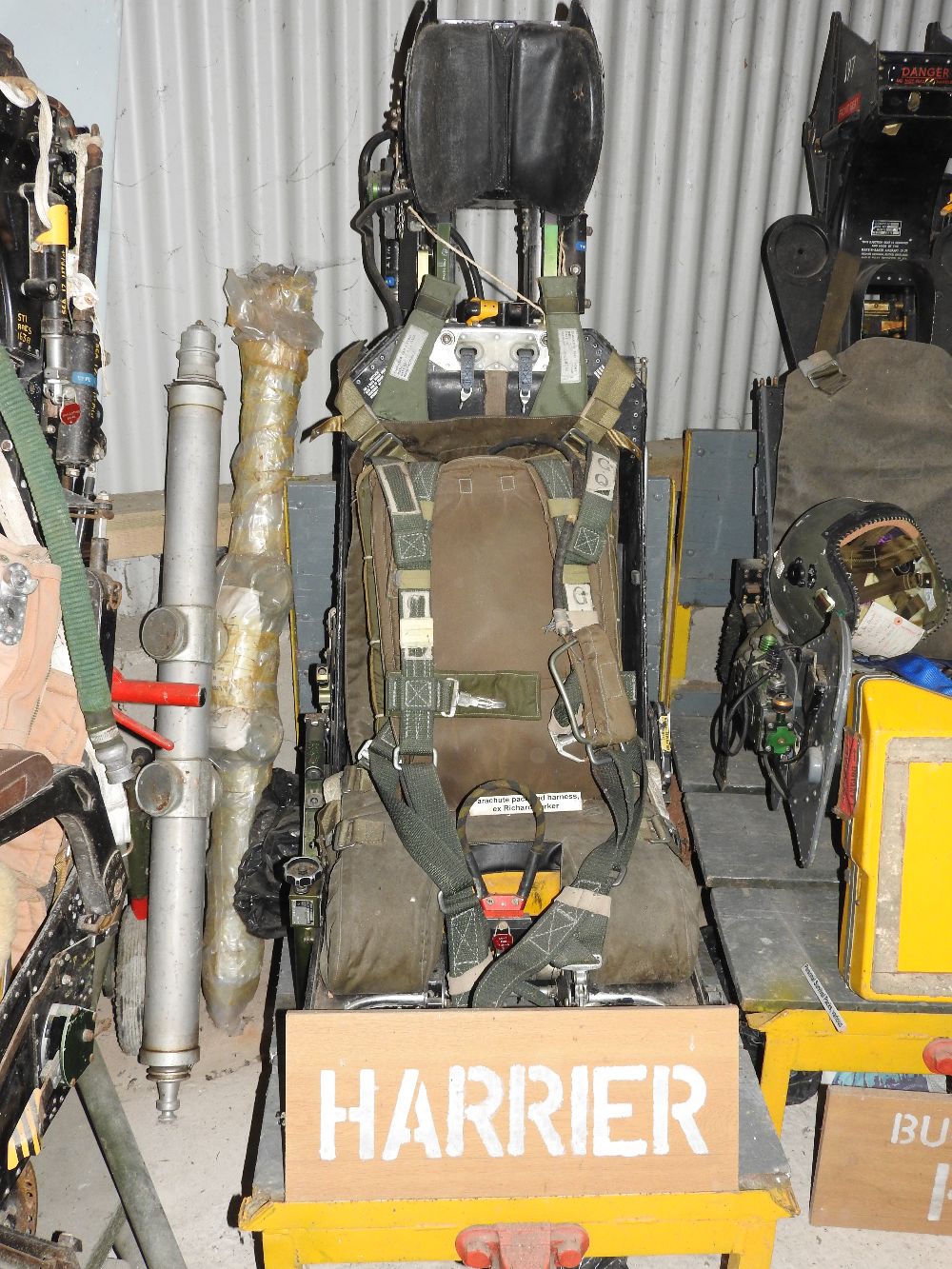 A Harrier Ejection seat, Type 9A Mk 2, date 25.2.75, Ser. No. 267 ...
