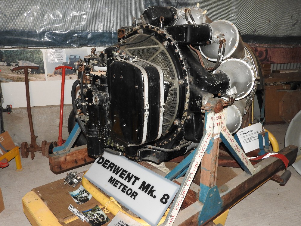 A Rolls-Royce Derwent engine, Mk 8 No. 8870 634174, ex. Meteor ...