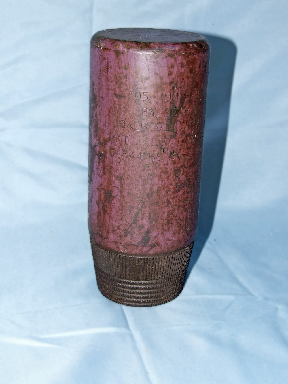 An 105 mm Armour piercing projectile, discarding sabot (APDS) practice ...