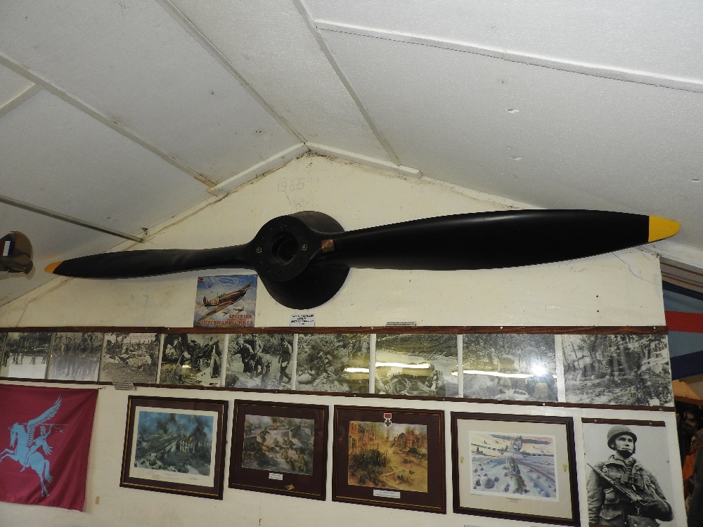 A Watts twin blade propeller, from a Merlin II powered Hurricane ...