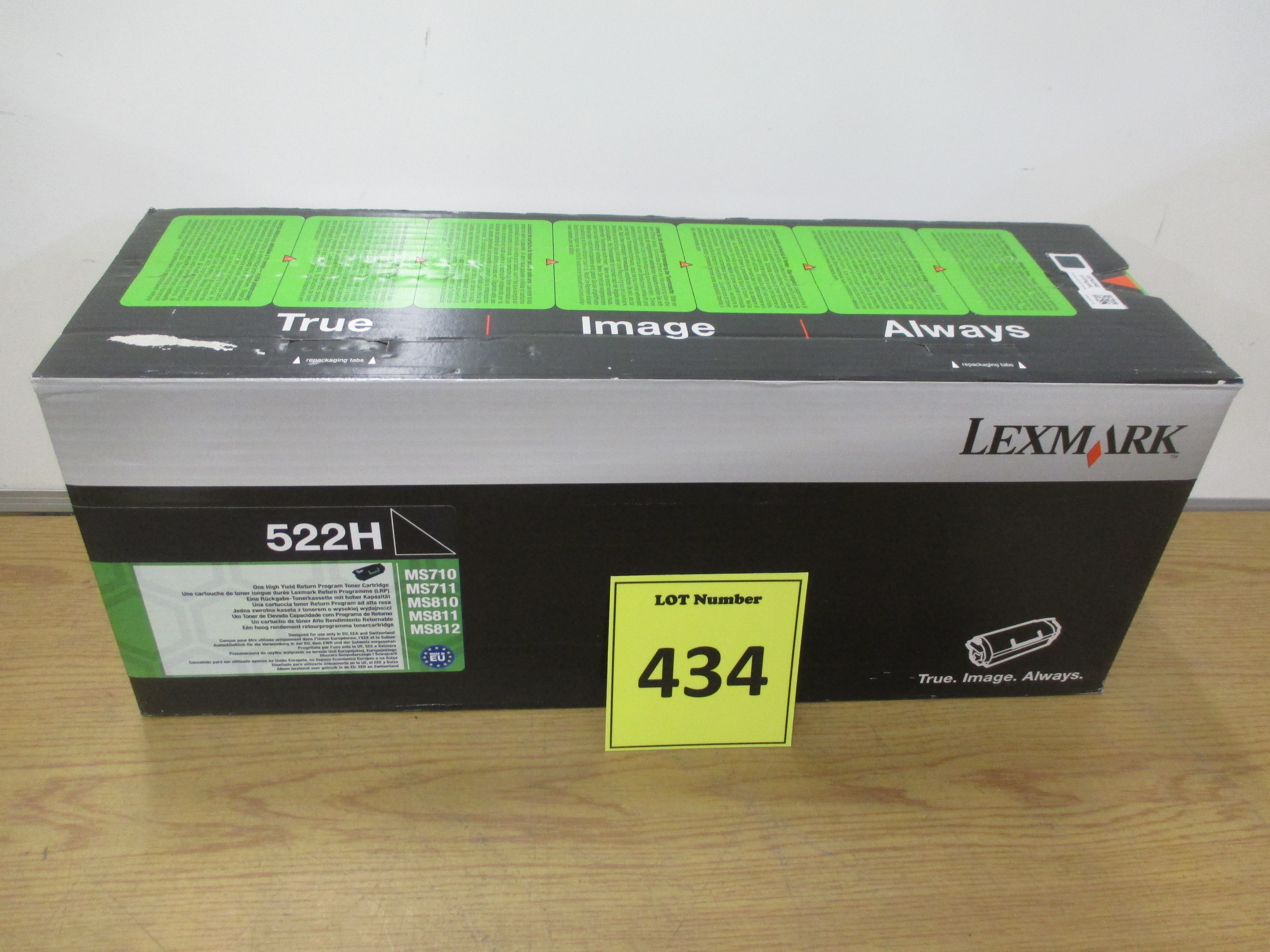 LEXMARK. 522H GENUINE ORIGINAL HIGH YIELD BLACK TONER CARTRIDGE FOR MS ...