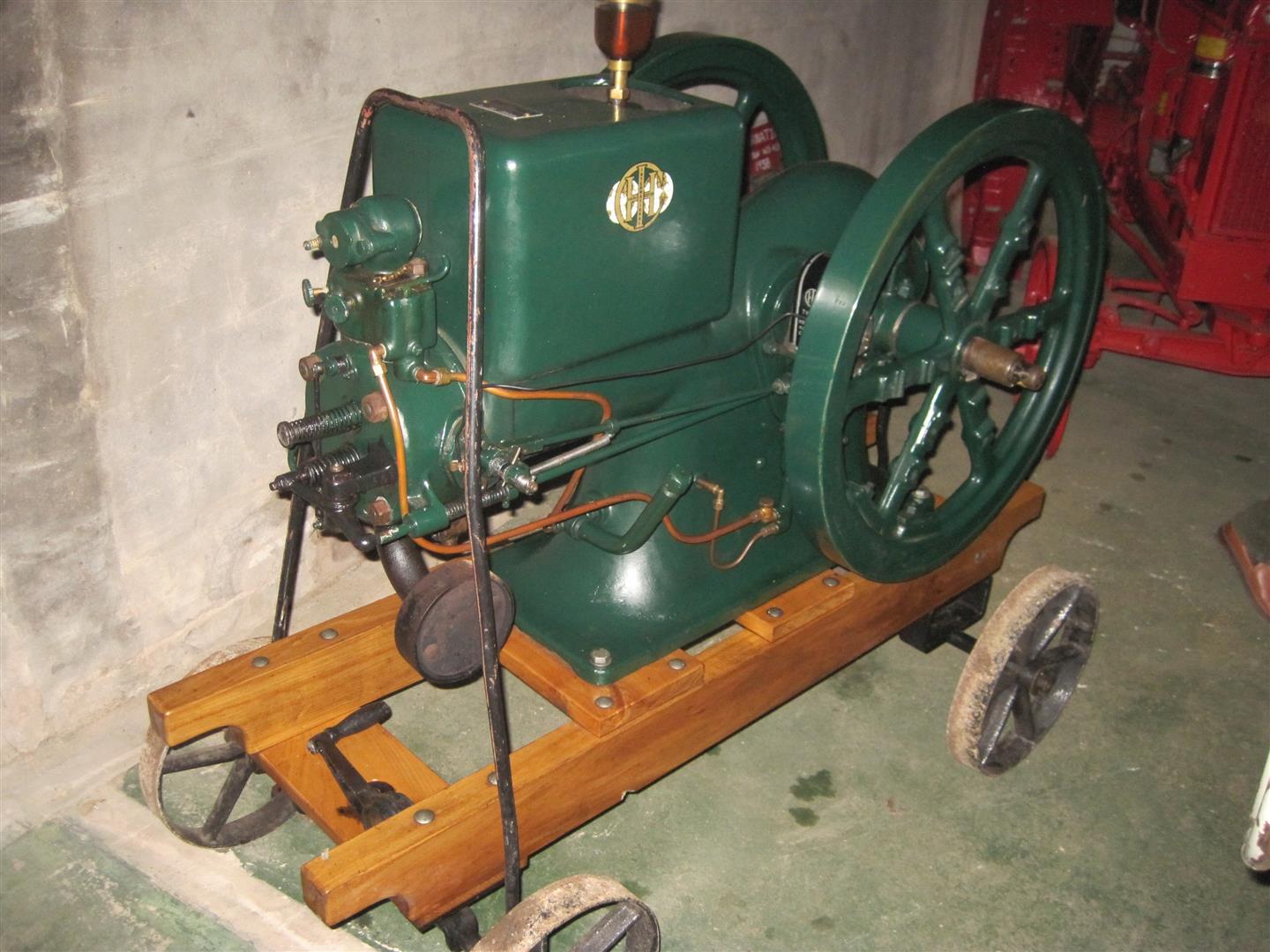 International Model M 4hp stationary engine (early type) mounted to a ...