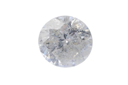 * A fracture-filled brilliant-cut diamond, weighing 1.05cts. this ...