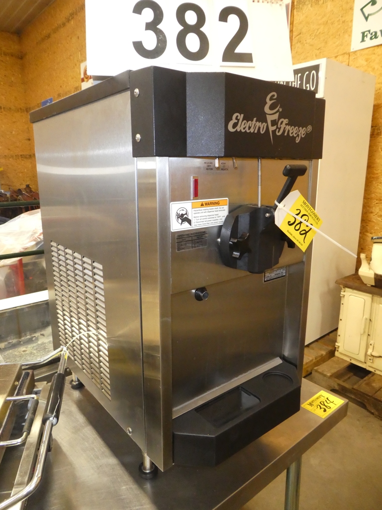 ELECTRO-FREEZE COUNTER TOP SINGLE FLAVOR SOFT SERVE MACHINE, MODEL CS4 ...