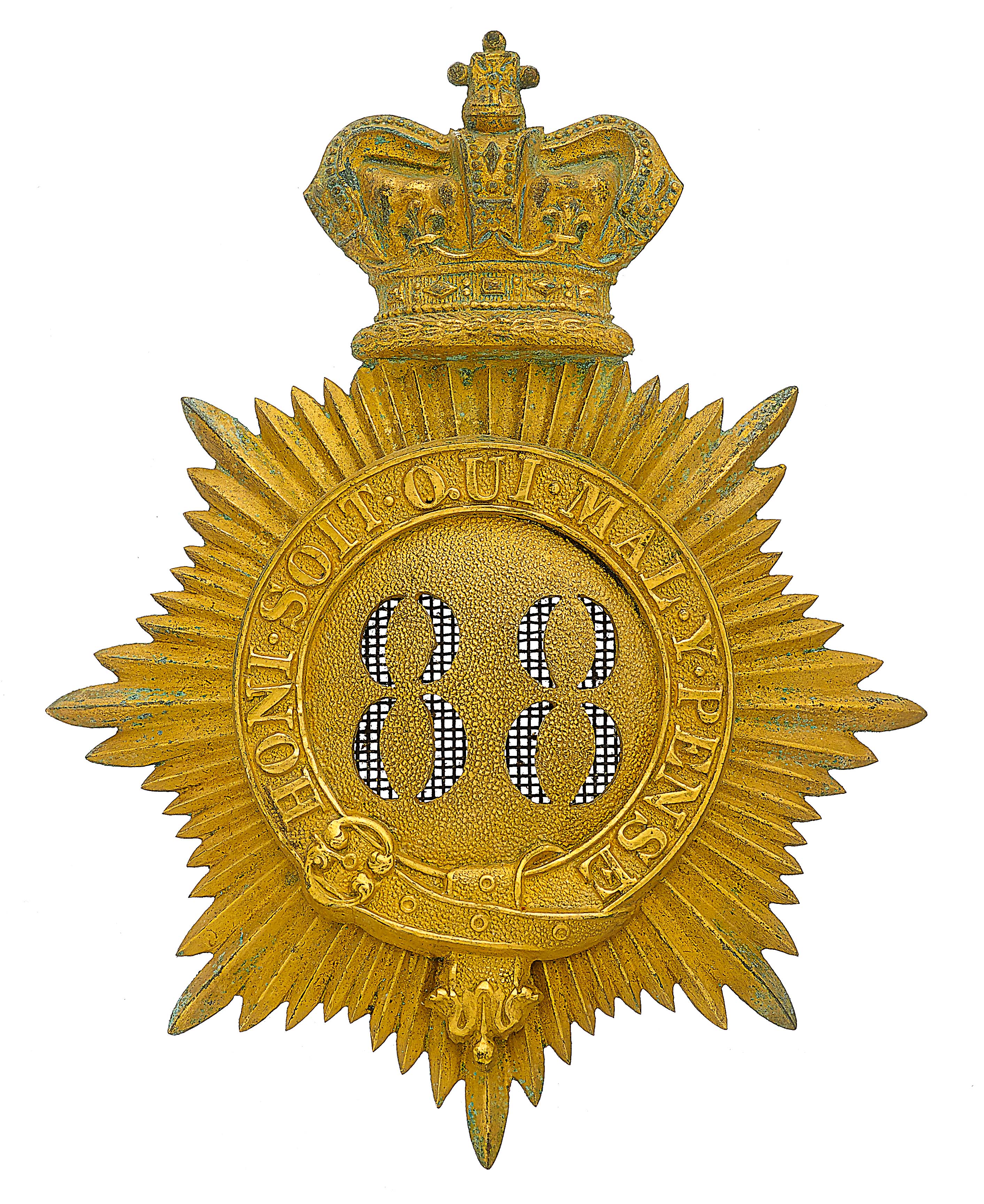 Badge. Irish. 88th Foot (Connaught Rangers) Regiment Victorian Officer ...