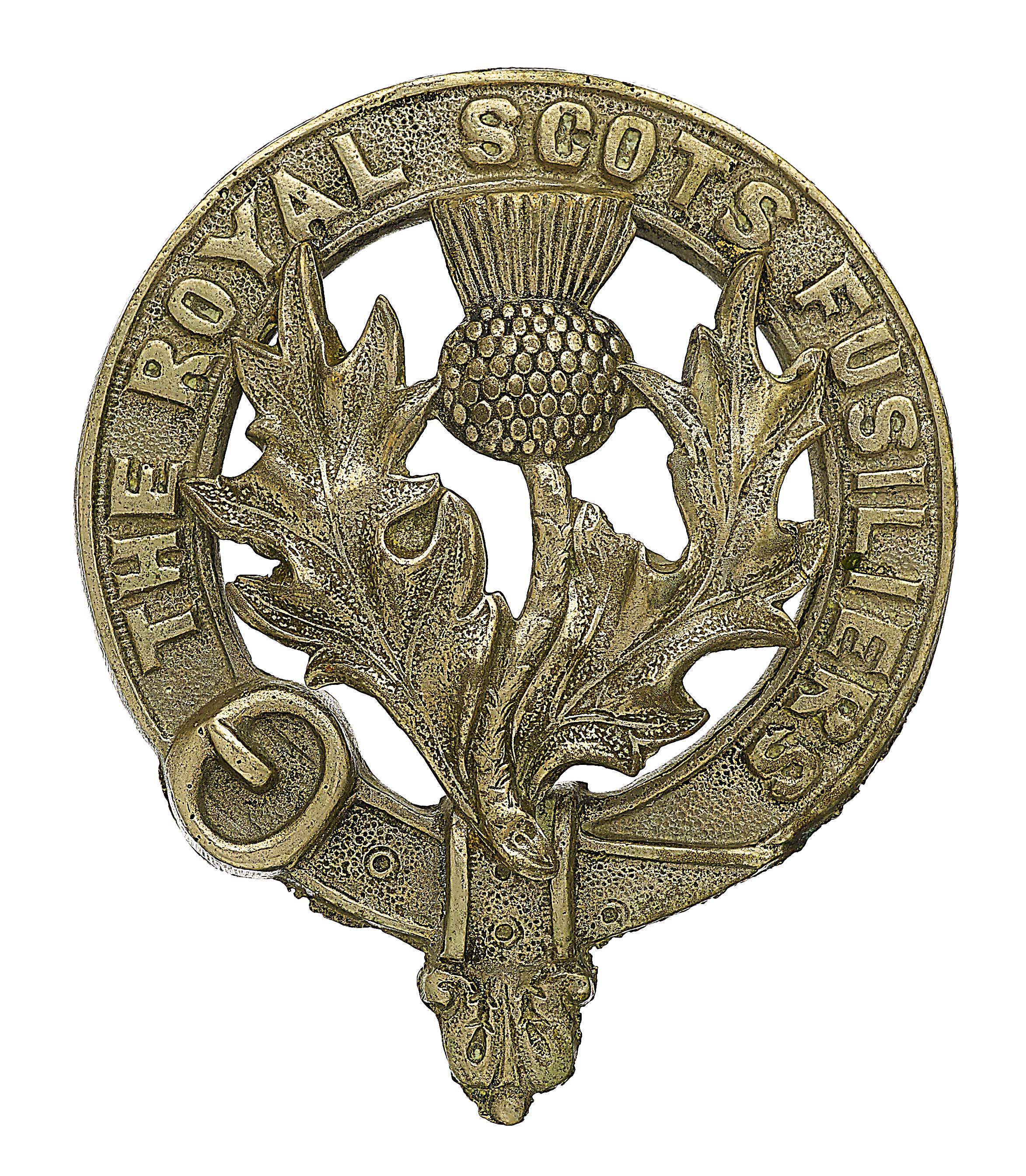 Badge. Scottish. Royal Scots Fusiliers piper’s glengarry badge. Fine ...