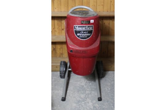 A Mountfield 2200W quiet shredder.