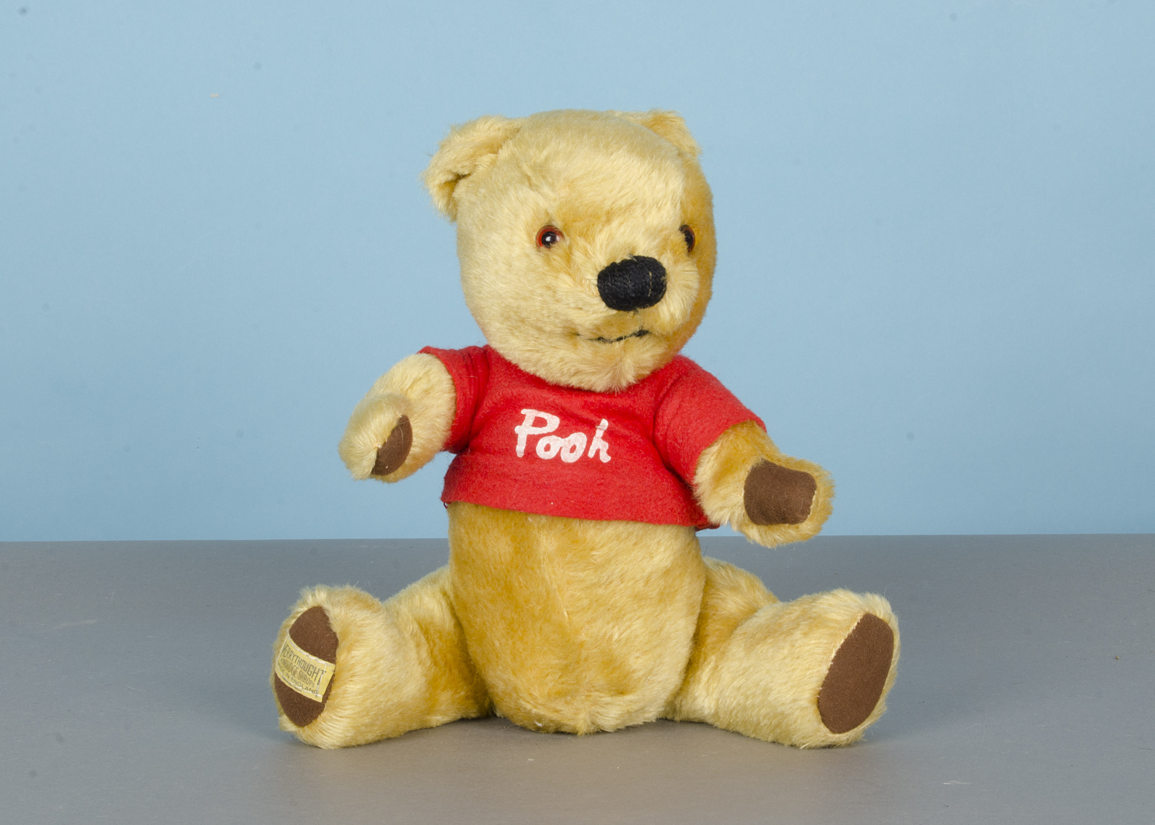 A Merrythought Disney Winnie the Pooh 1960s, with golden mohair, orange ...