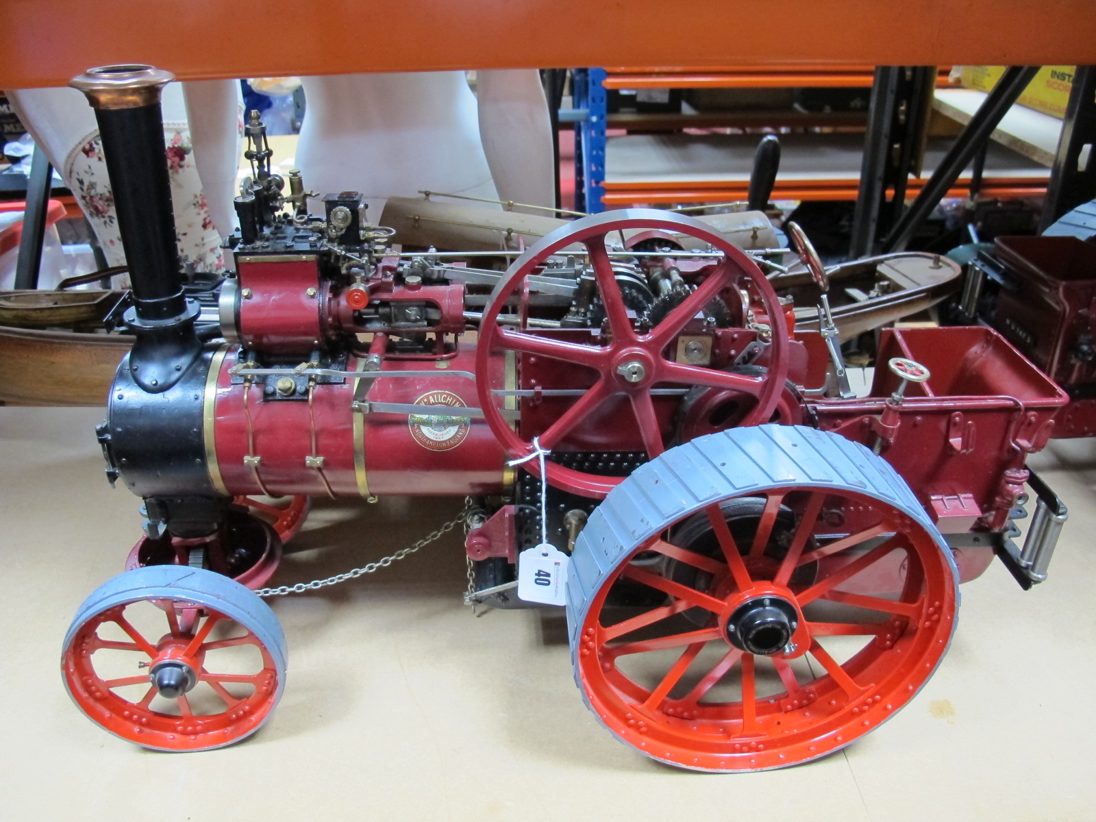 A 1½ Inch Scale Model of a Live Steam Allchin Compound Traction Engine ...