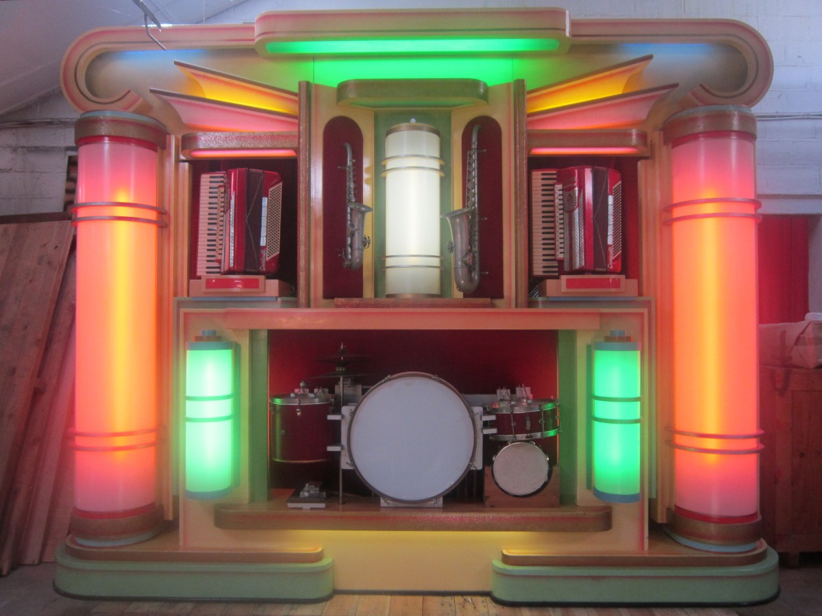 92 key Decap Dance Organ Front from the 50th and organ mechanics later ...