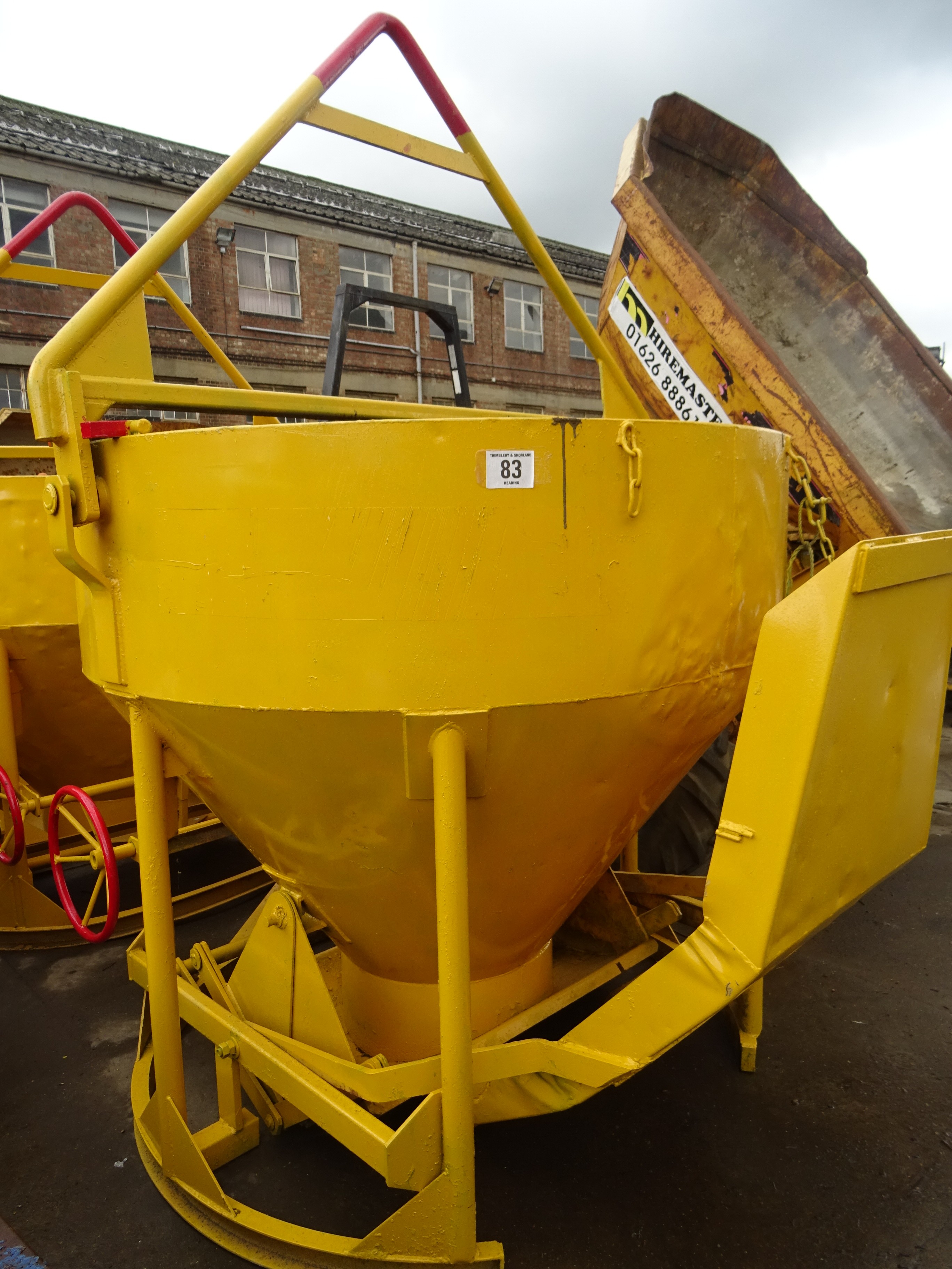 Large concrete cone flow skip