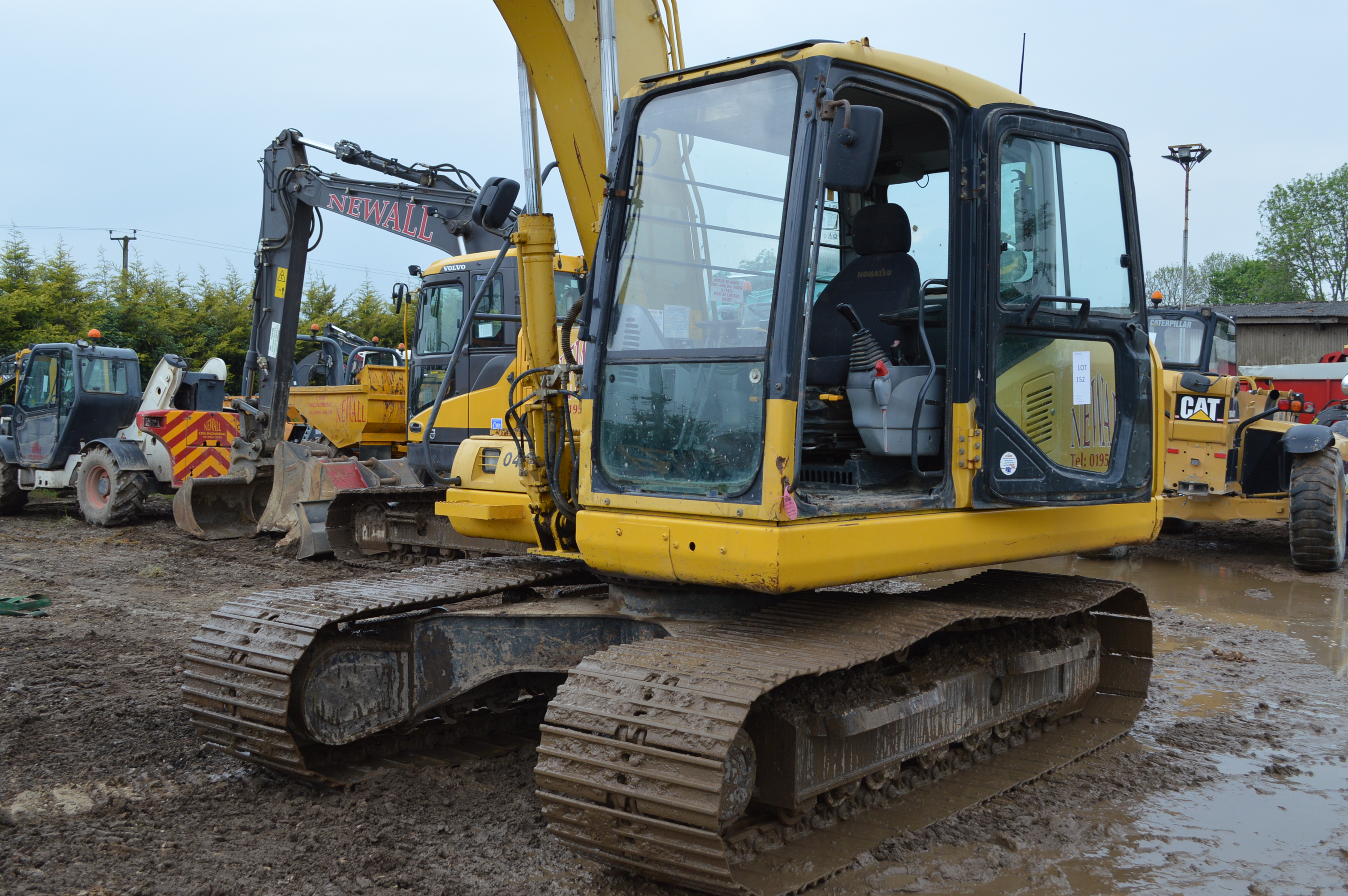 Komatsu 13t Tracked Excavator with Quick Hitch & Piping. Model No ...