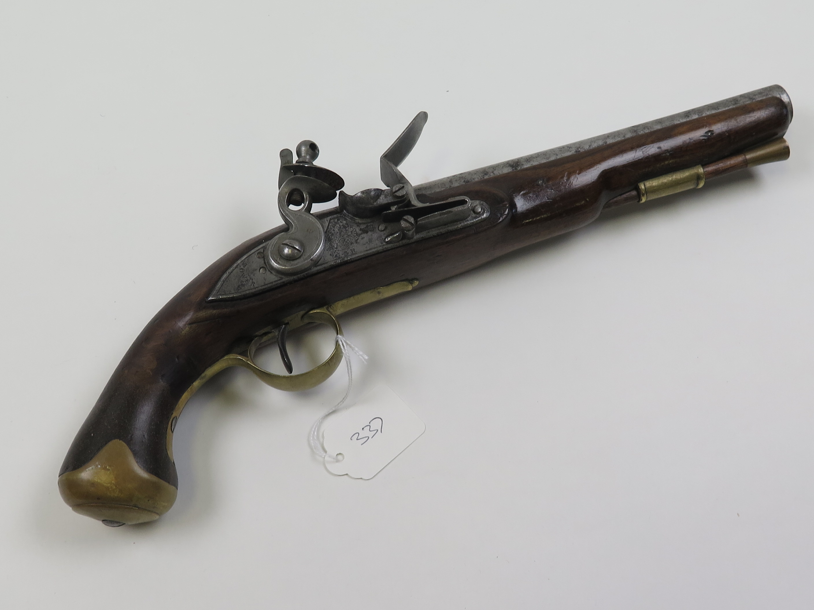 Pistol: A Pattern 1799 Light Dragon pistol with an India pattern pistol ...