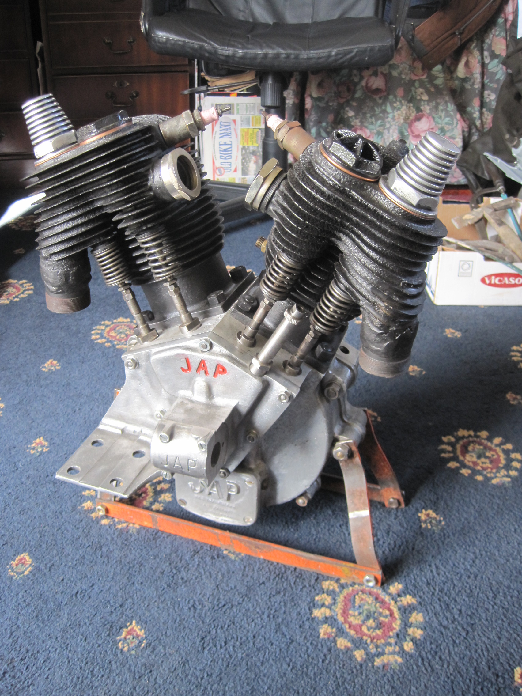 1928 980cc J.A.P. V twin engine No. KT/C 70891/ST The 50 degree air ...