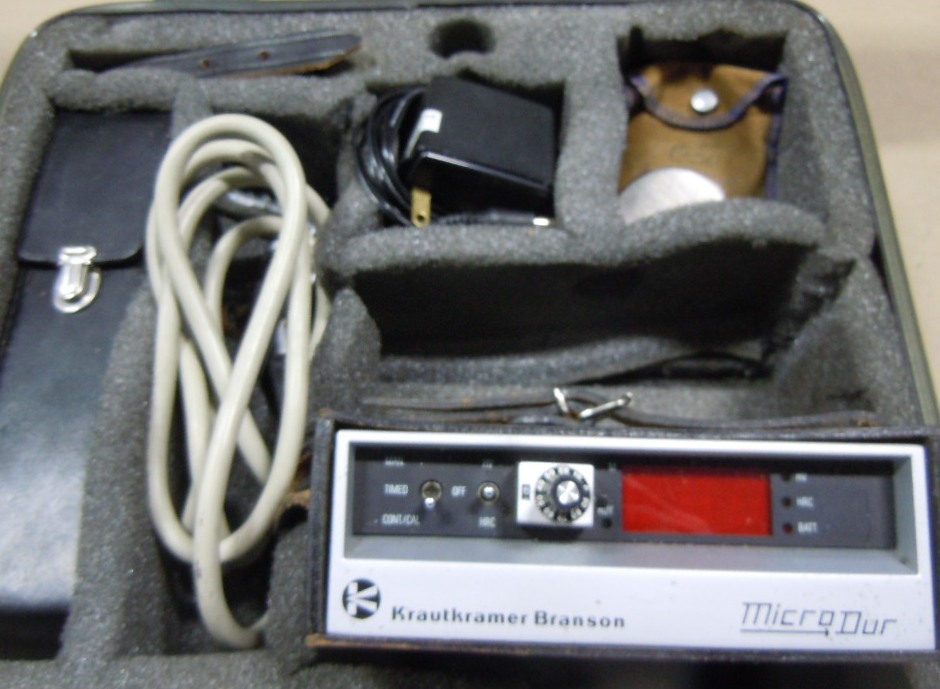 Krautkramer Branson MicroDur Portable Hardness Tester w/ 2 Probes and ...